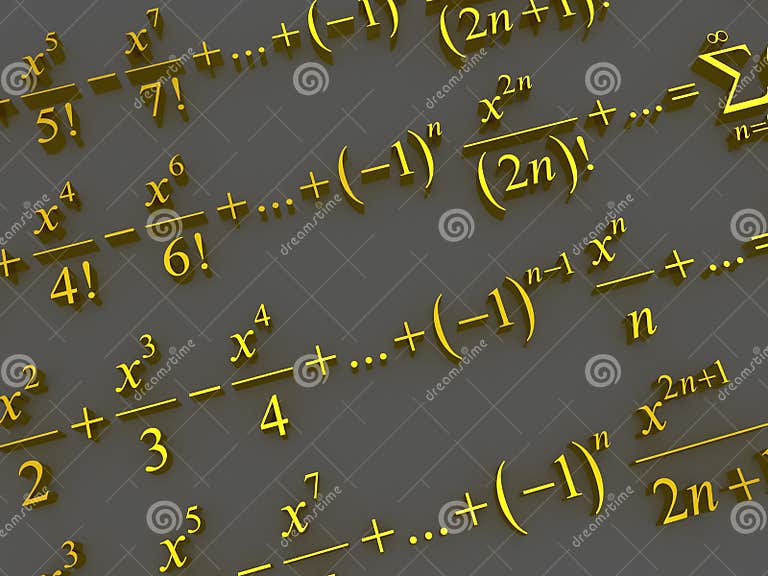 Mathematical formulas. stock illustration. Illustration of formula ...