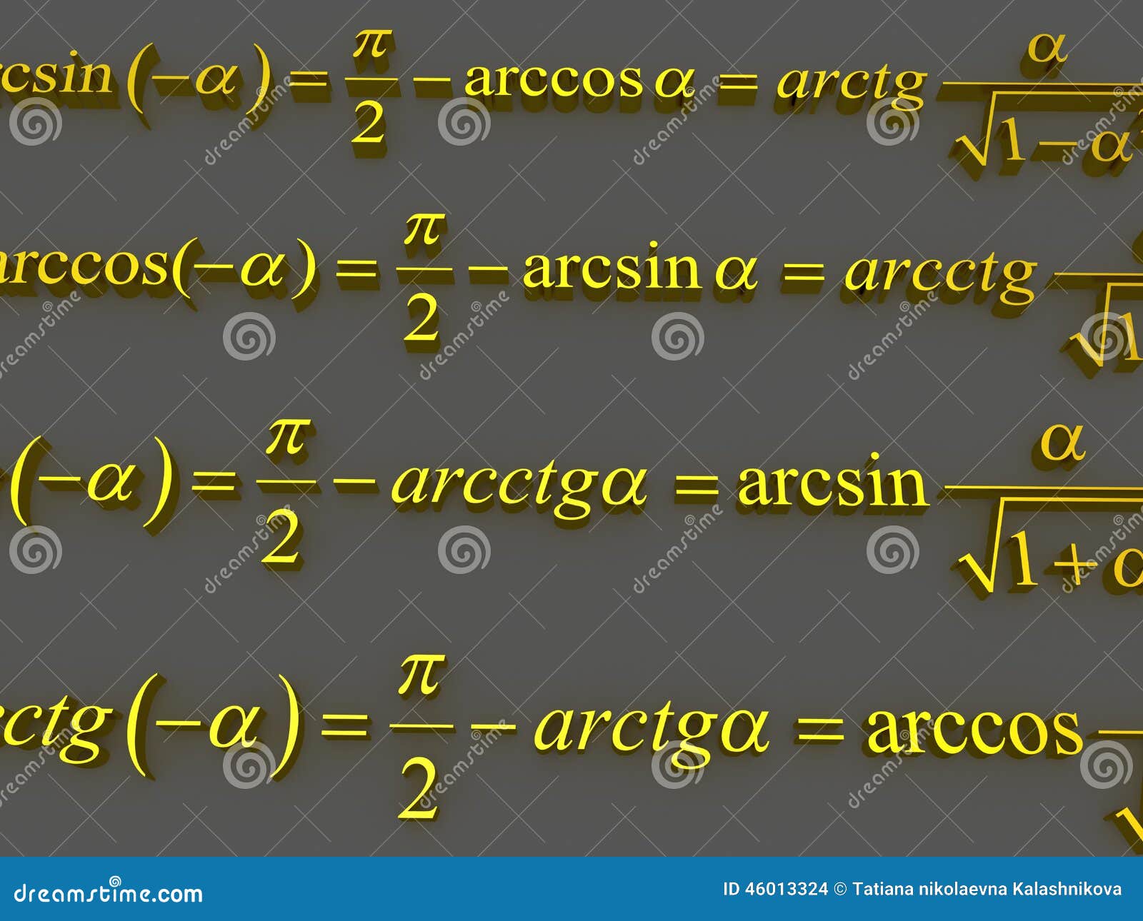 Mathematical formulas. stock illustration. Illustration of complex ...
