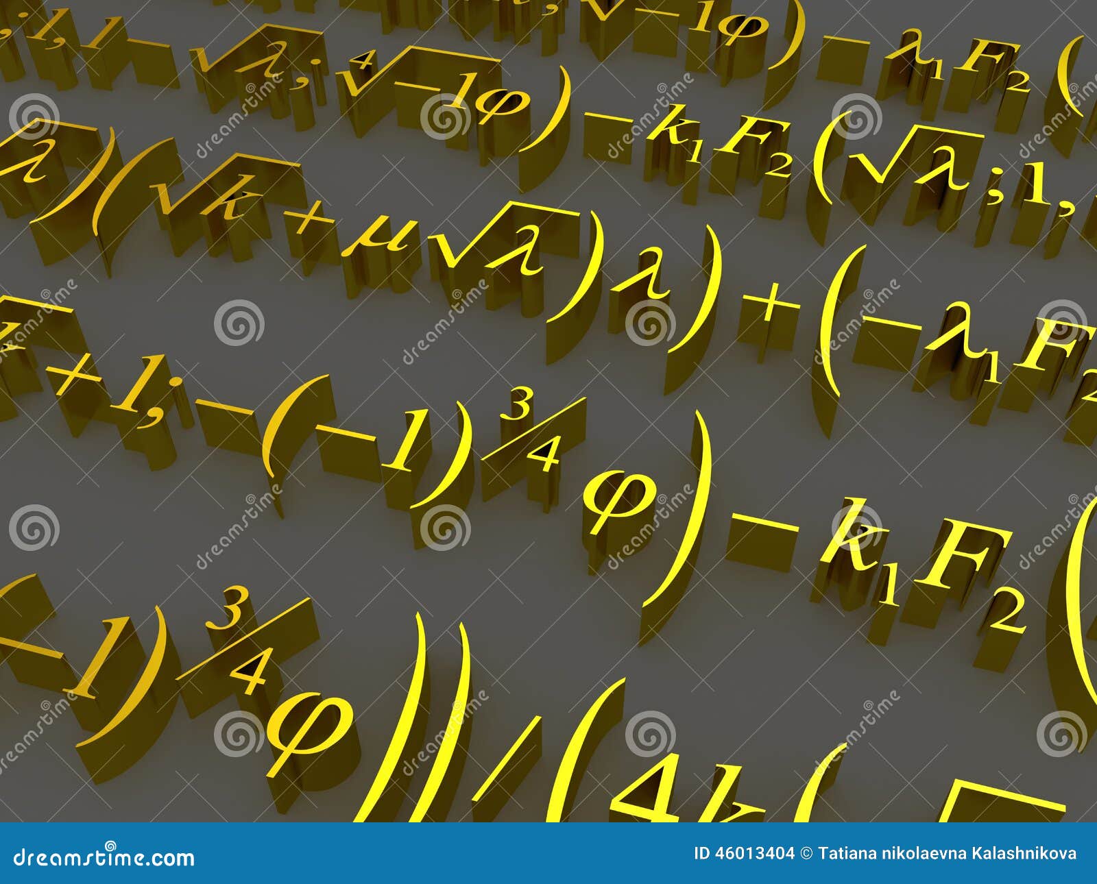 Mathematical formulas. stock illustration. Illustration of infinity ...
