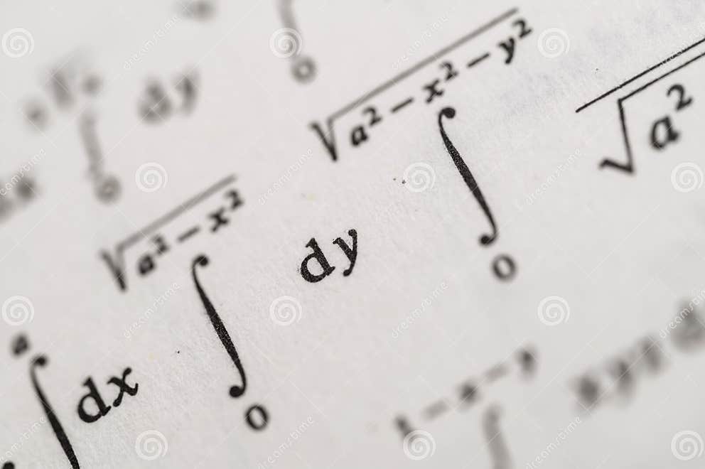 Mathematical Formulas and Equations in Textbooks Featuring Integrals ...