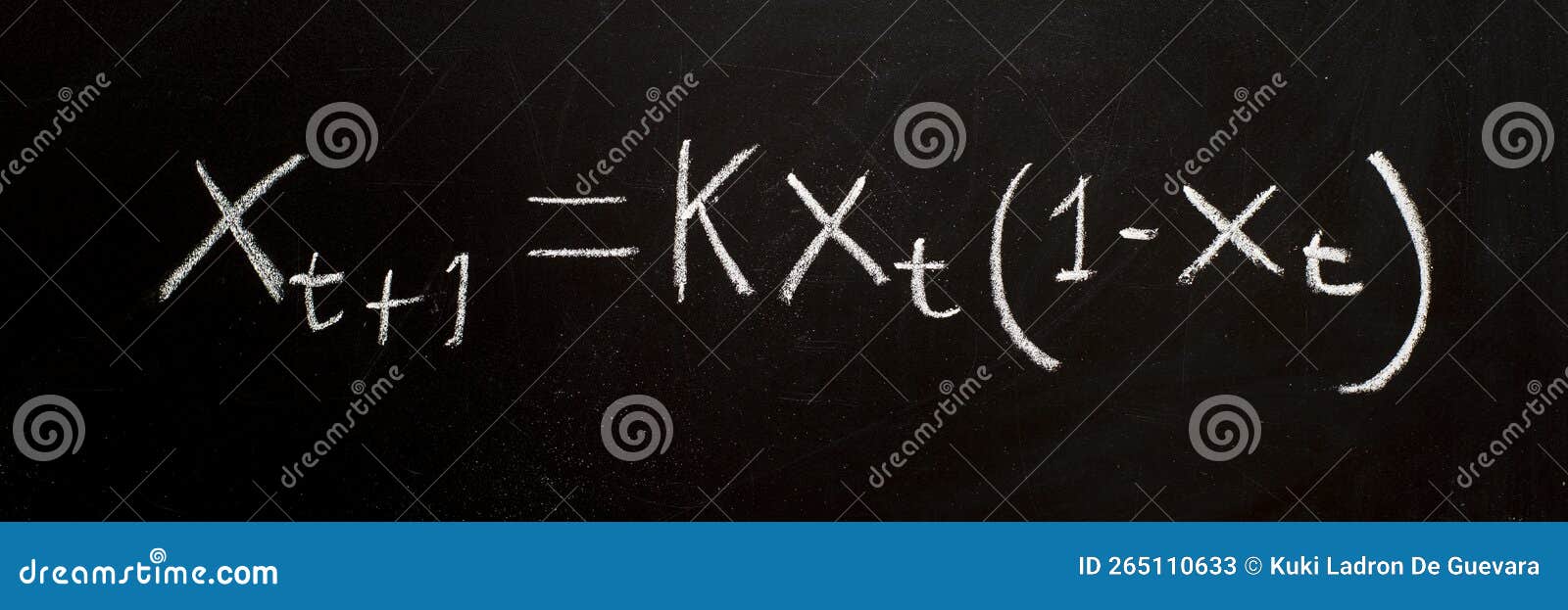 Mathematical Equations Written on a Blackboard Stock Image - Image of ...
