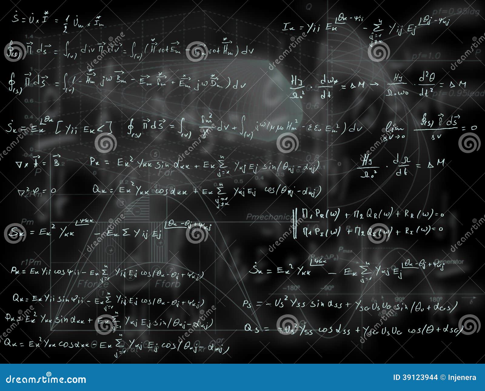 Mathematical formulas stock illustration. Illustration of education ...