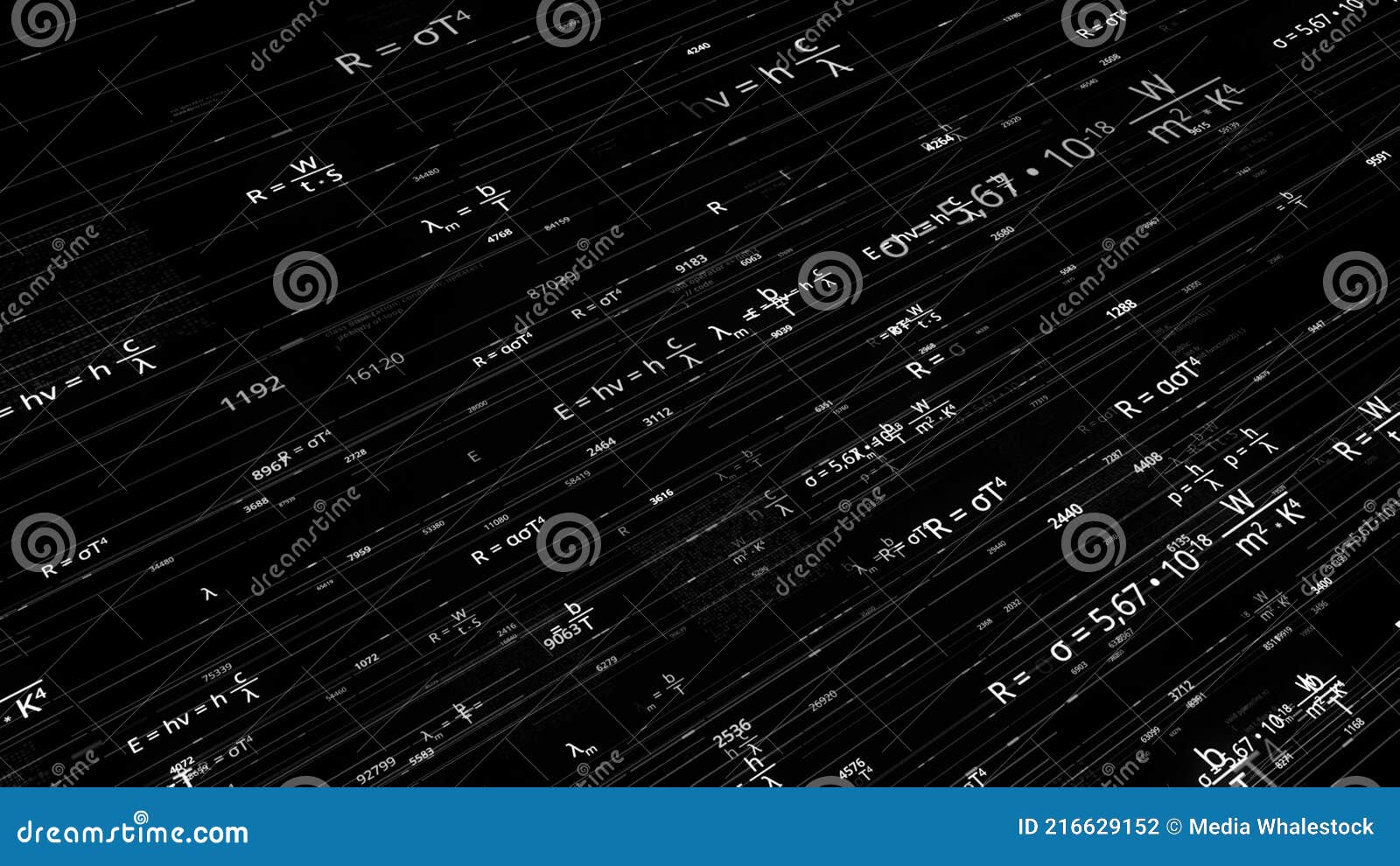 Mathematical Formulas in Matrix. Animation. Rewritable Mathematical ...