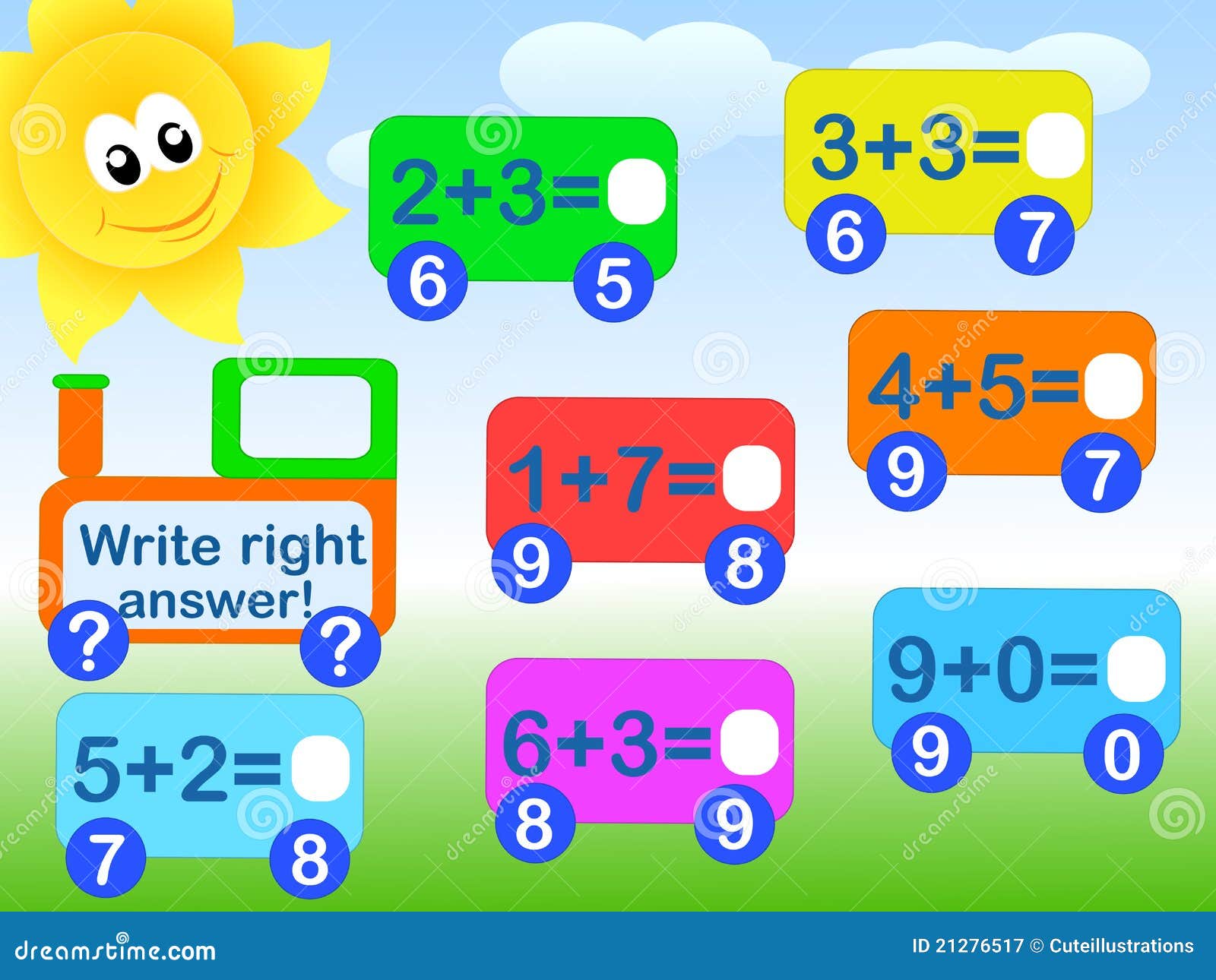 Mathematical game stock vector. Illustration of game - 21276517