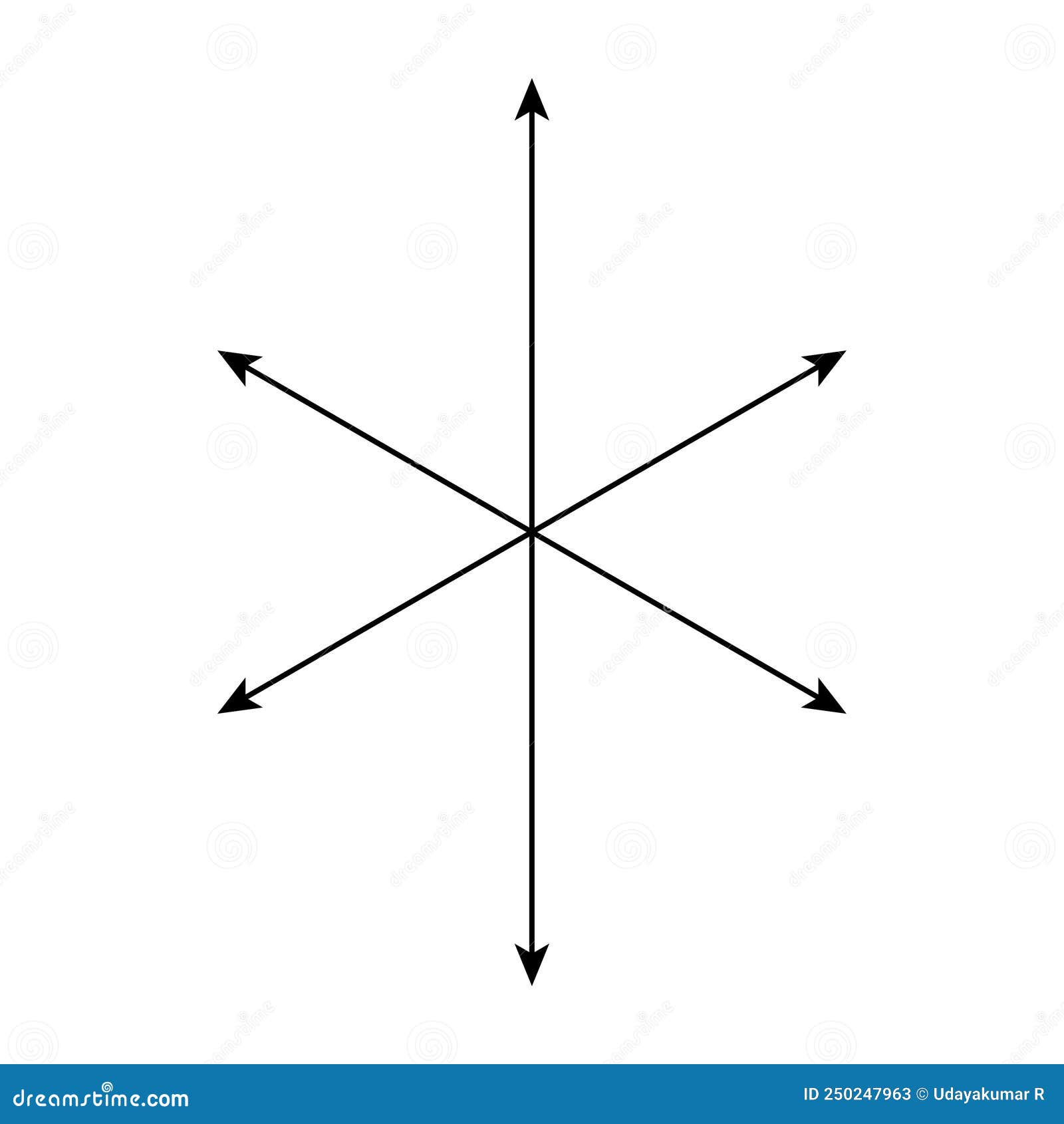 Mathematical Geometric Shape Lines Arrow. Vector Stock Vector ...