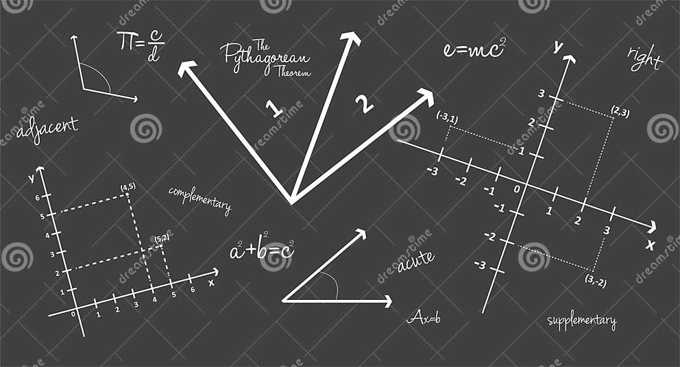 Mathematical Geometry Signs Stock Vector - Illustration of mathematics ...