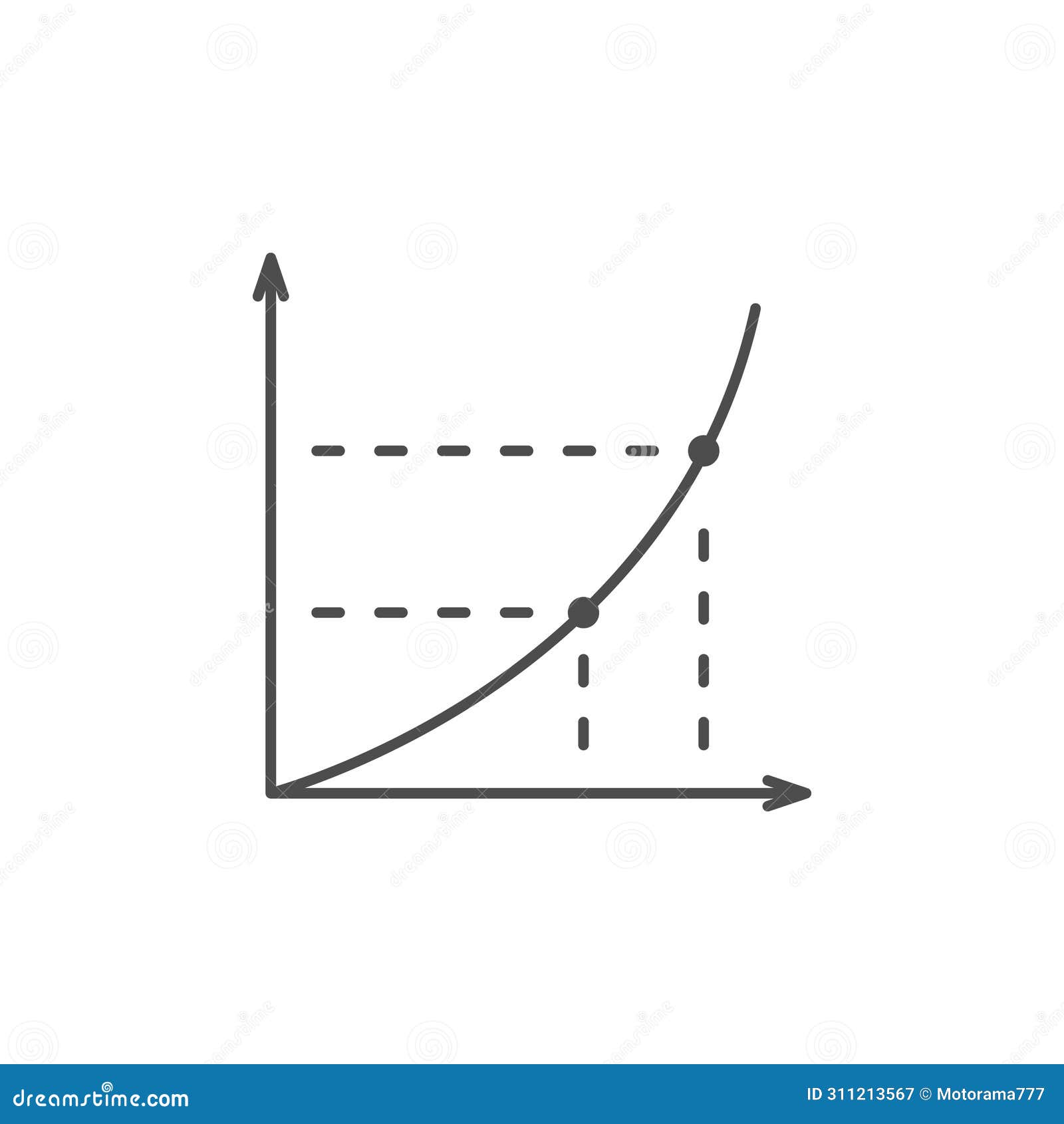 Mathematical Graph Line Outline Icon Stock Vector - Illustration of ...