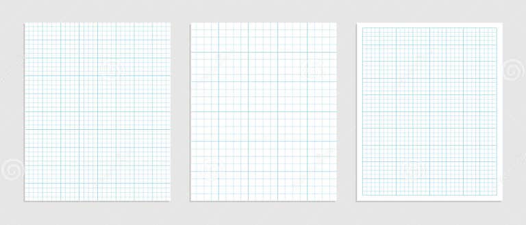 Mathematical Graph Paper Set for Data Representation Stock Vector - Illustration of diary, paper ...