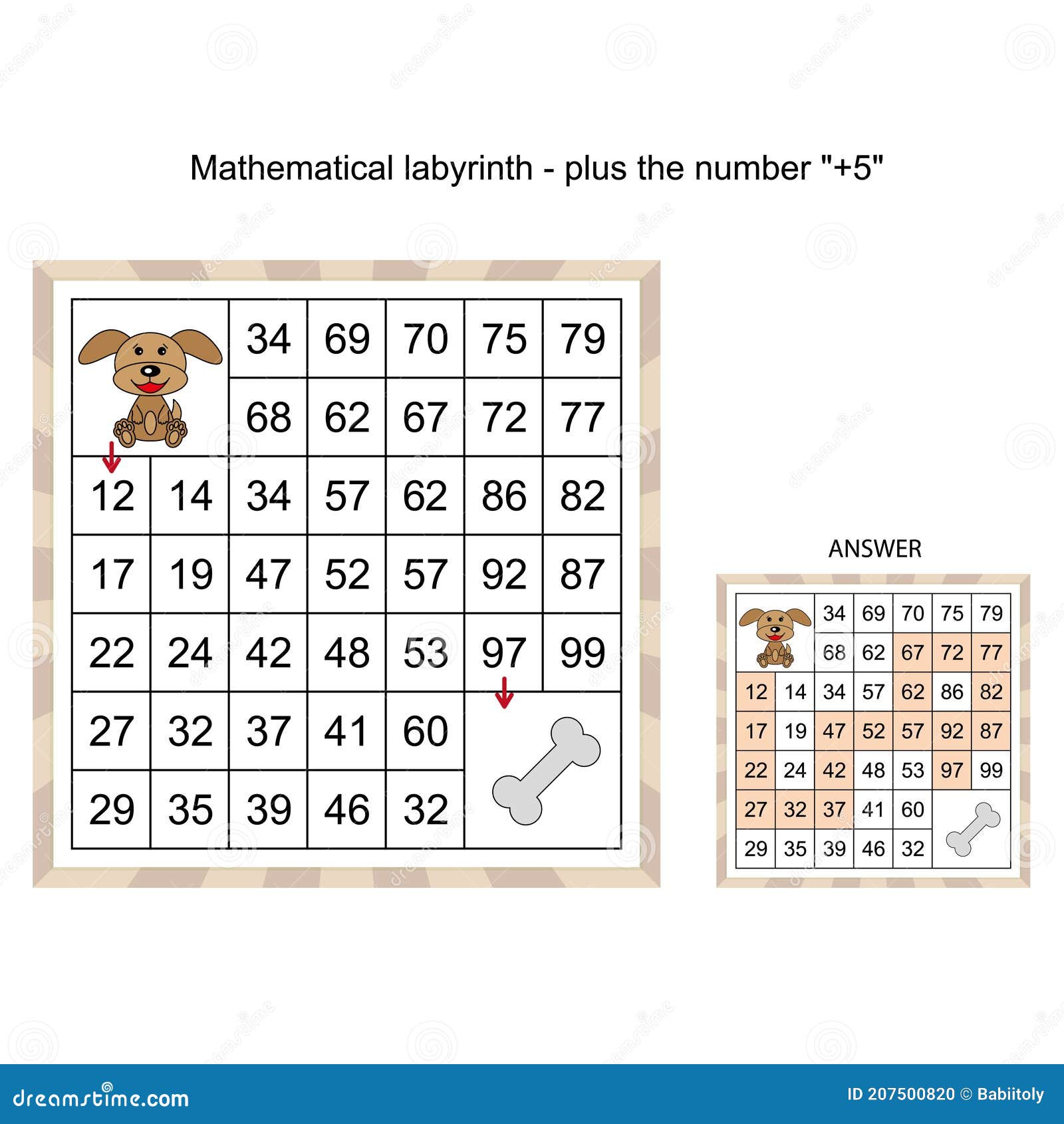 Mathematical Labyrinth, Worksheet - Plus the Number . Mathematical ...