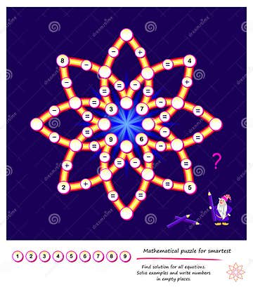 Mathematical Logic Puzzle Game for Smartest. Find Solution for All ...