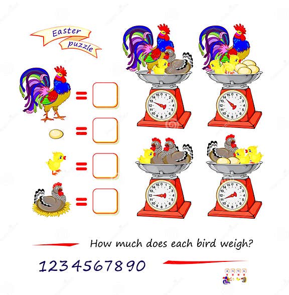 Mathematical Logic Puzzle Game for Smartest. How Much Does Each Bird ...