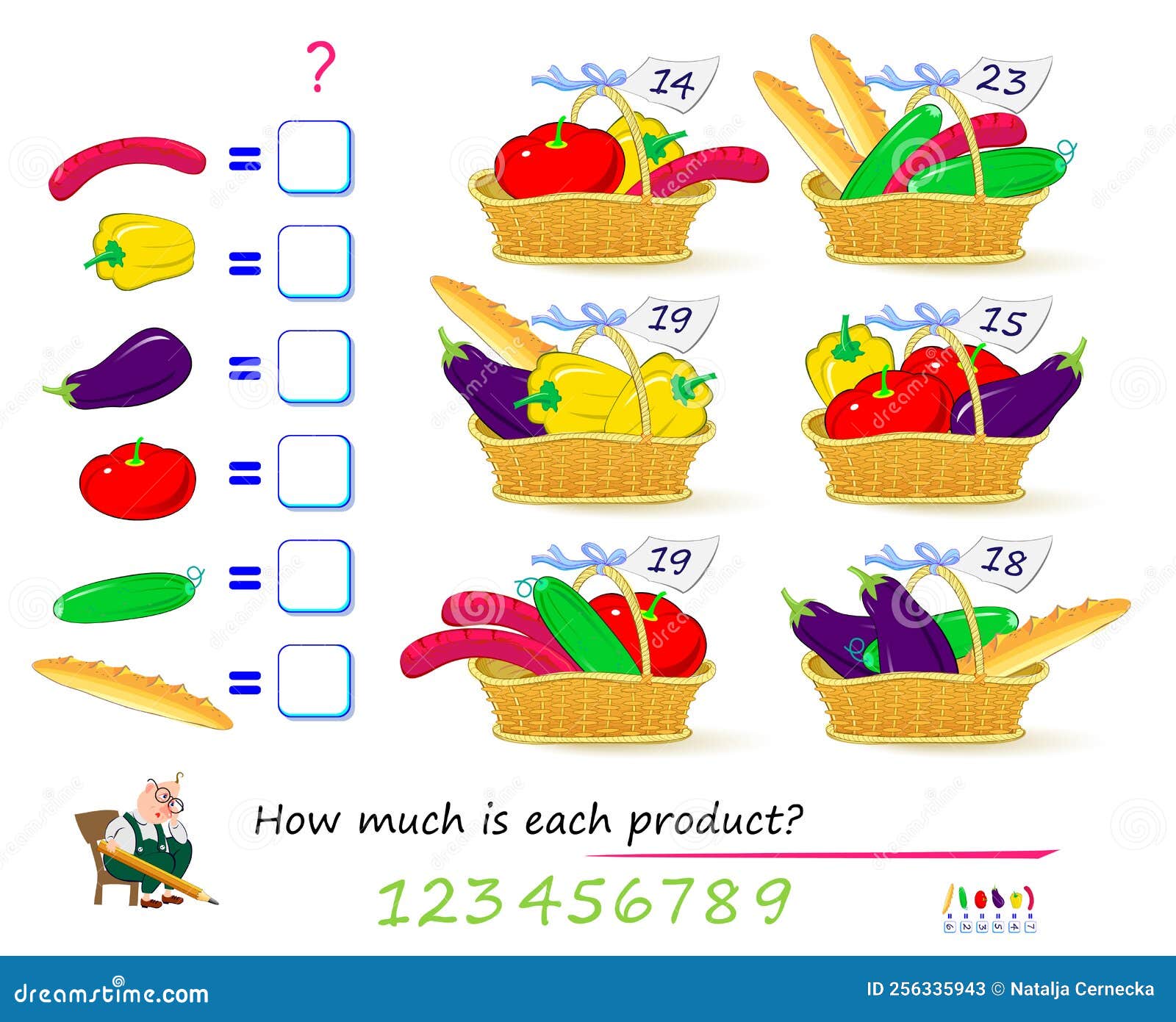 Mathematical Logic Puzzle Game for Smartest. How Much is Each Product ...