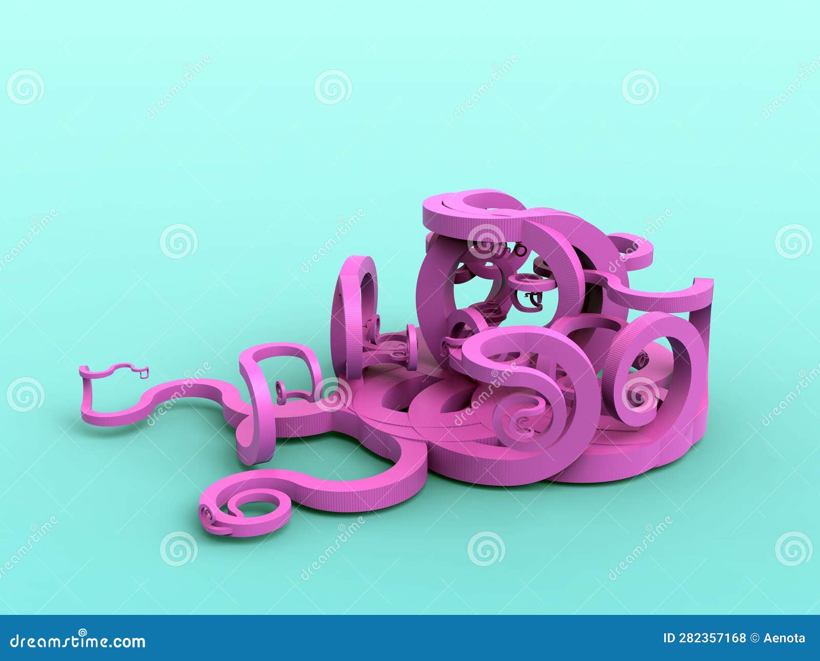 Mathematical Morphology 3D System - 3D Image Tentacles Aesthetic ...