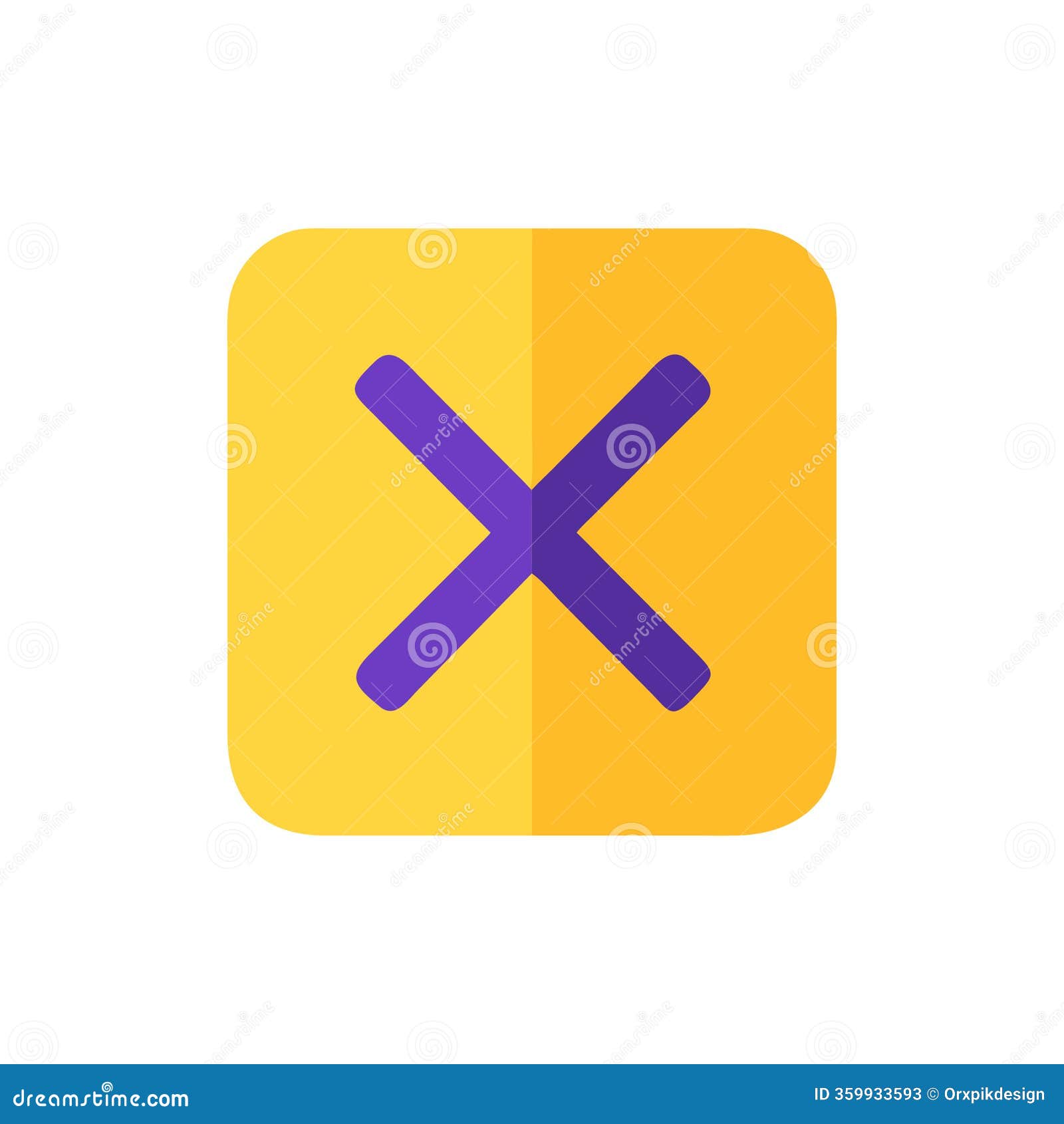 Mathematical Multiplication Symbol Icon for Learning Stock Illustration ...