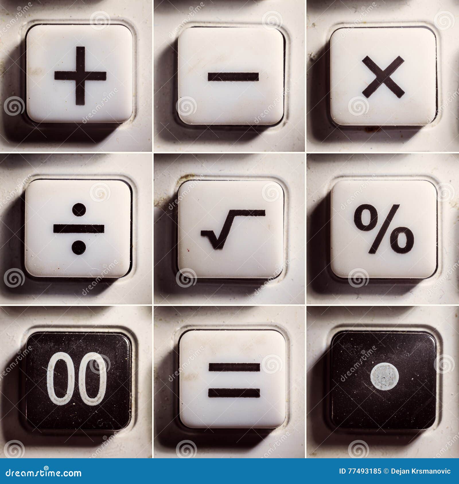 Mathematical Operations As Buttons Stock Image - Image of divide, math ...