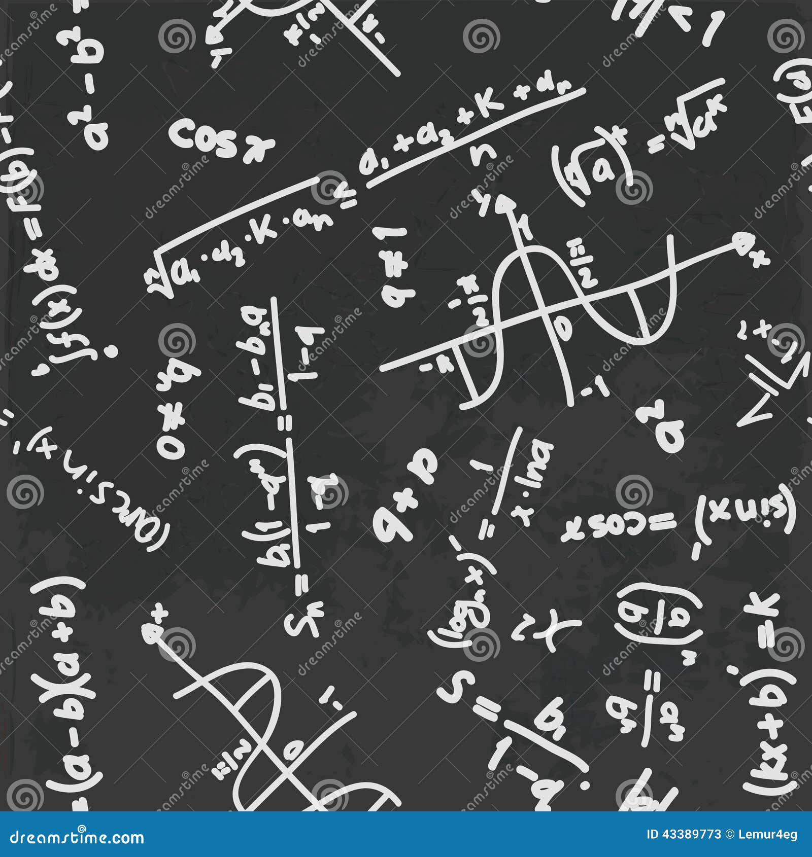 Mathematical Pattern Cartoon Vector | CartoonDealer.com #43389773