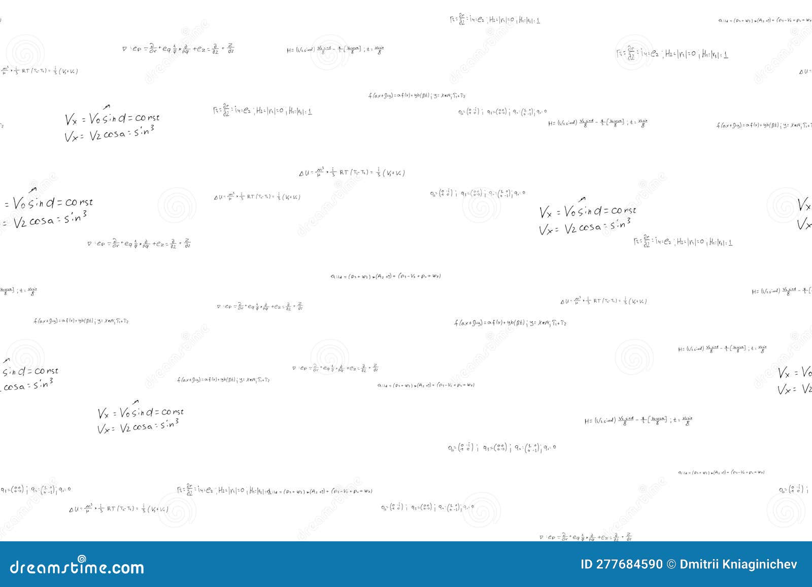 Mathematical, Physical, Algebraic Formulas and Expressions. the ...
