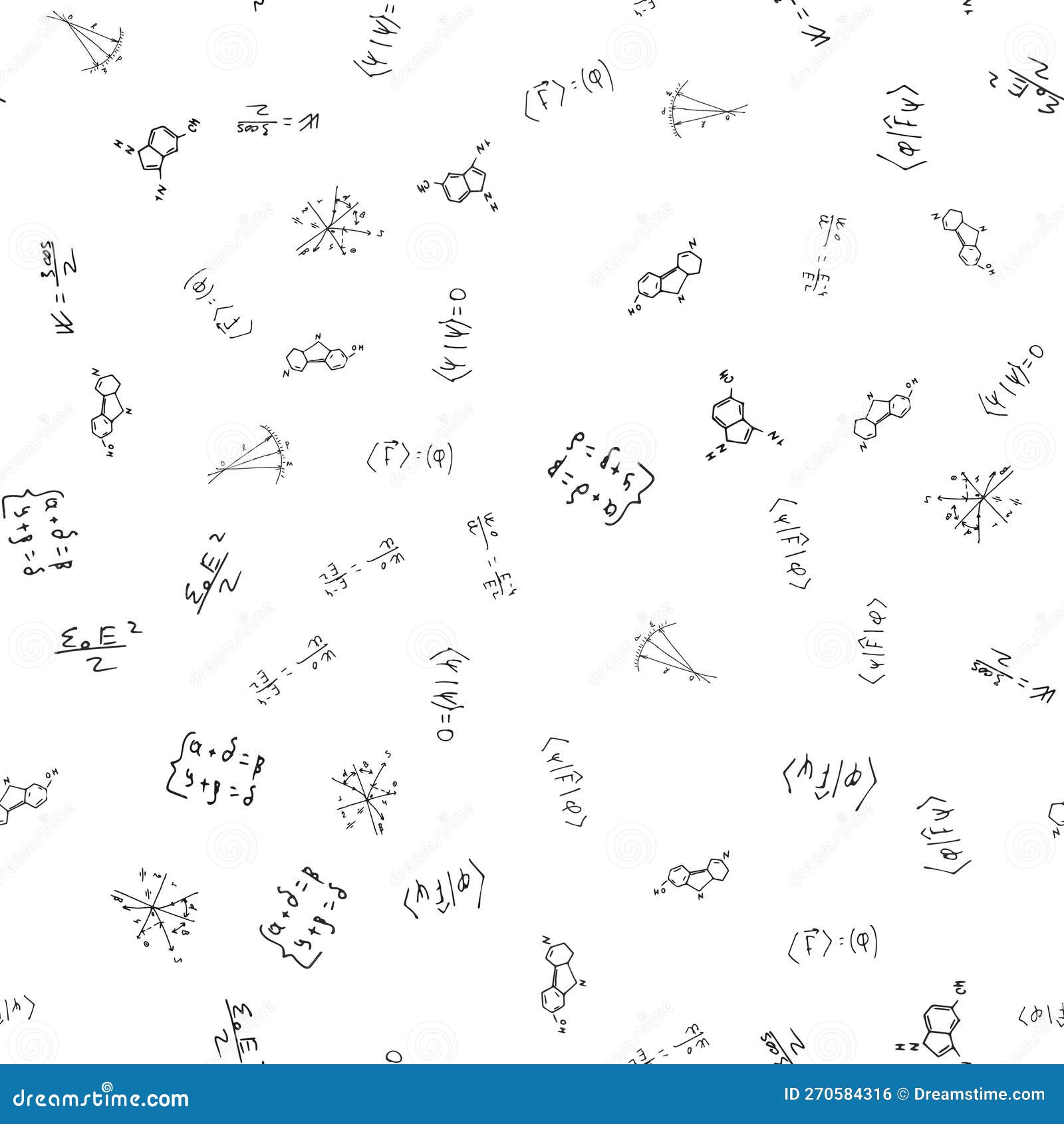Mathematical, Physical, Chemical Formulas and Expressions. Scientific ...