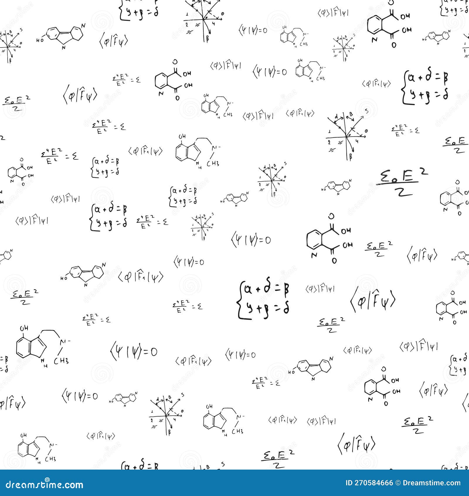 Mathematical, Physical, Chemical Formulas and Expressions. Scientific ...