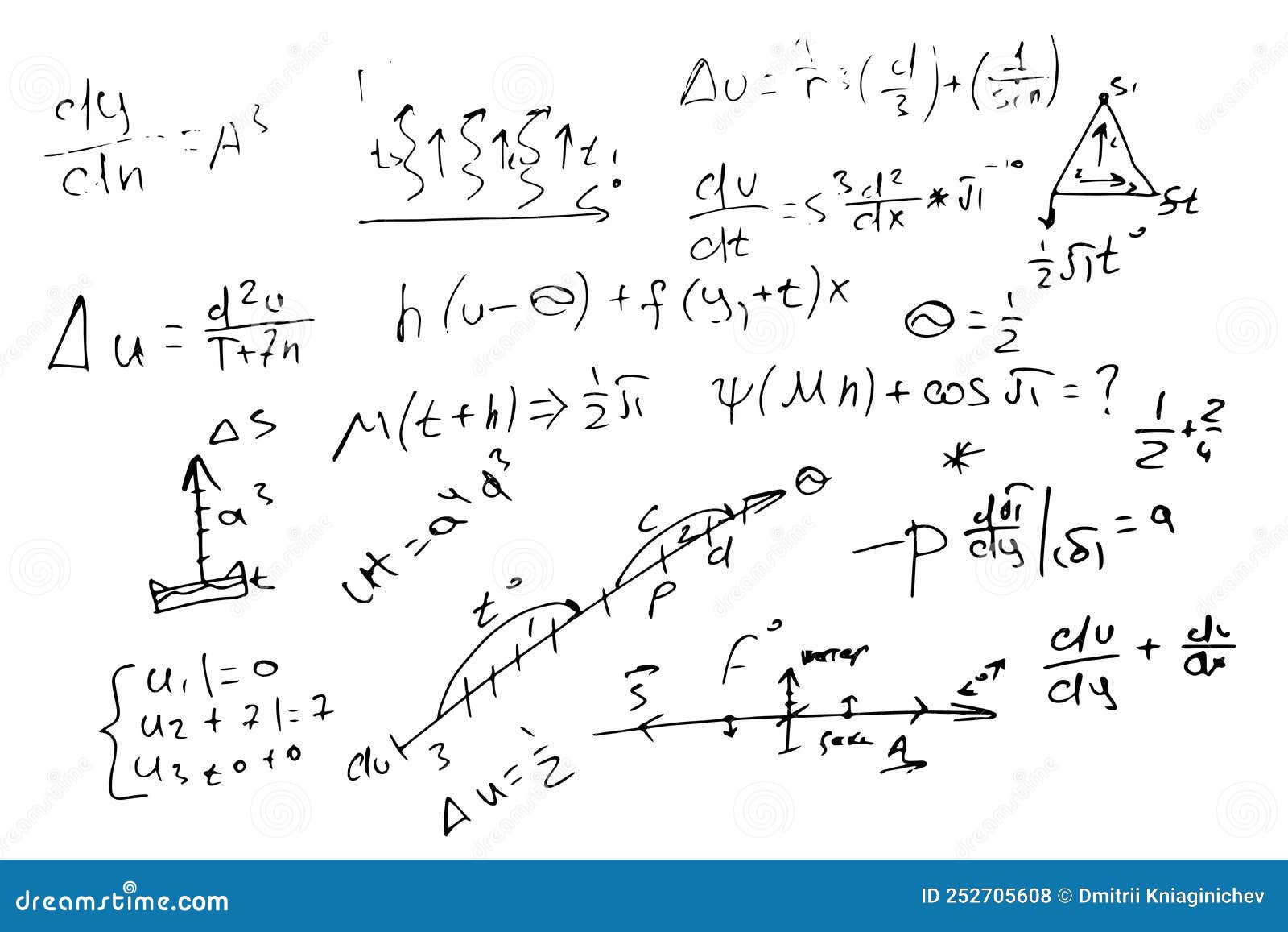 Mathematical And Scientific Math Formula Vector Symbols And Icon Stock ...