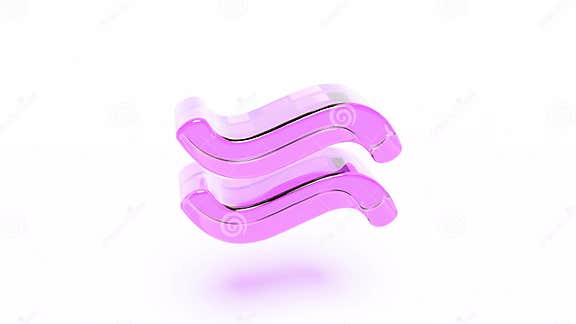 Mathematical Sign of Approx Two Curved Lines Intro 3d Stock ...