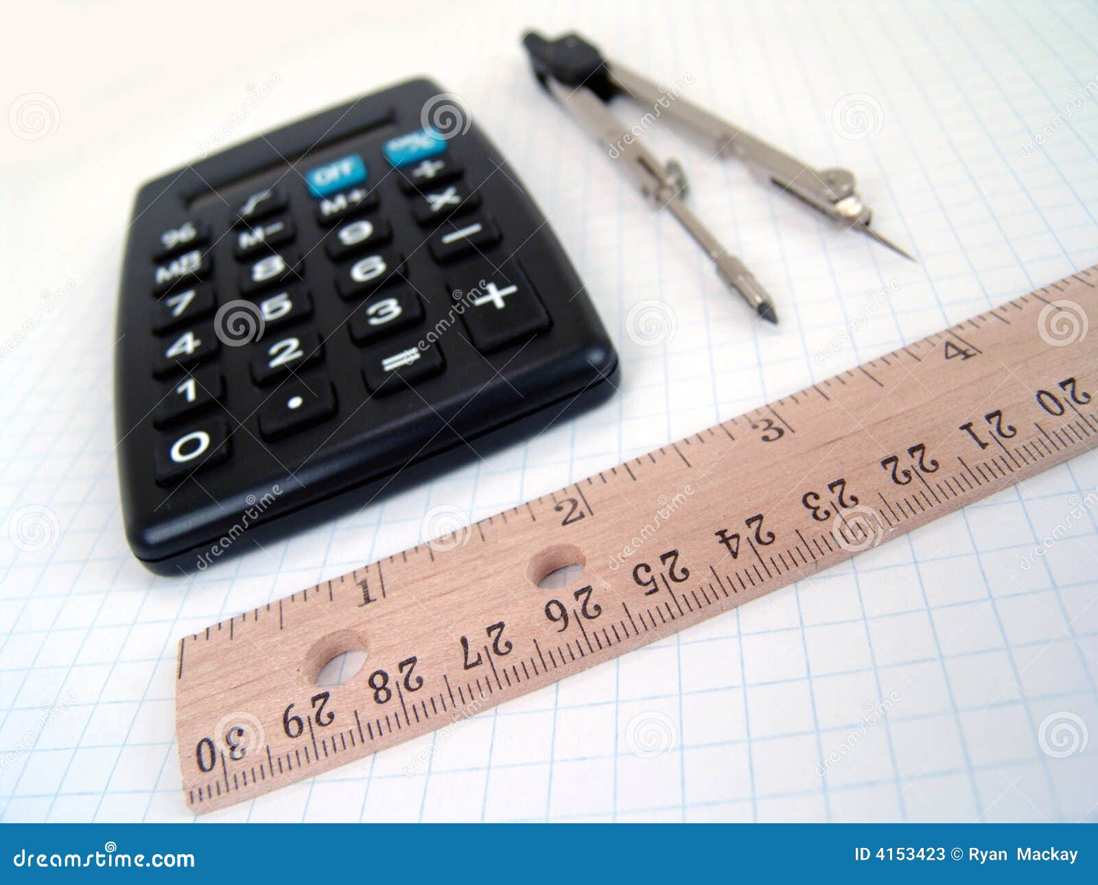 Mathematical supplies stock image. Image of engineering - 4153423
