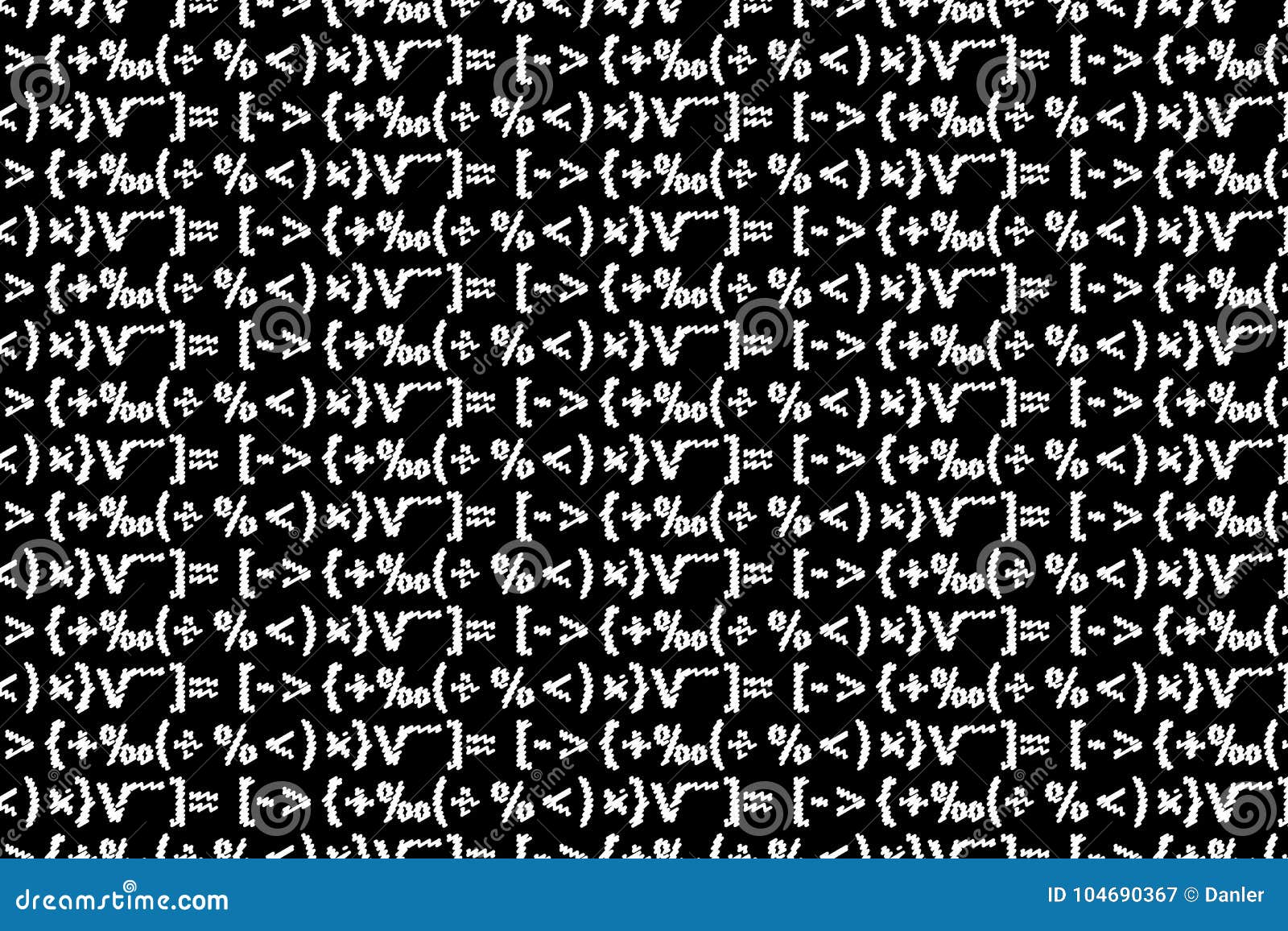 Mathematical Symbols Vector Background Stock Vector - Illustration of ...