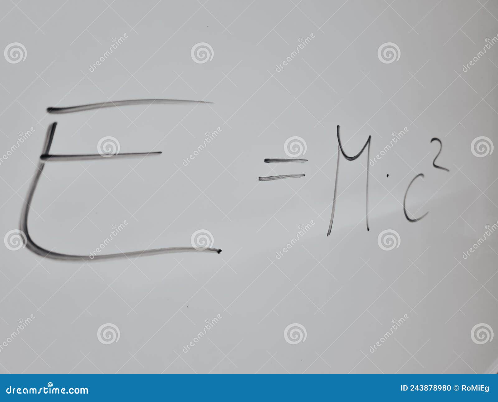 Mathematical Symbols of an Equation from a Mathematics Lecture on a ...