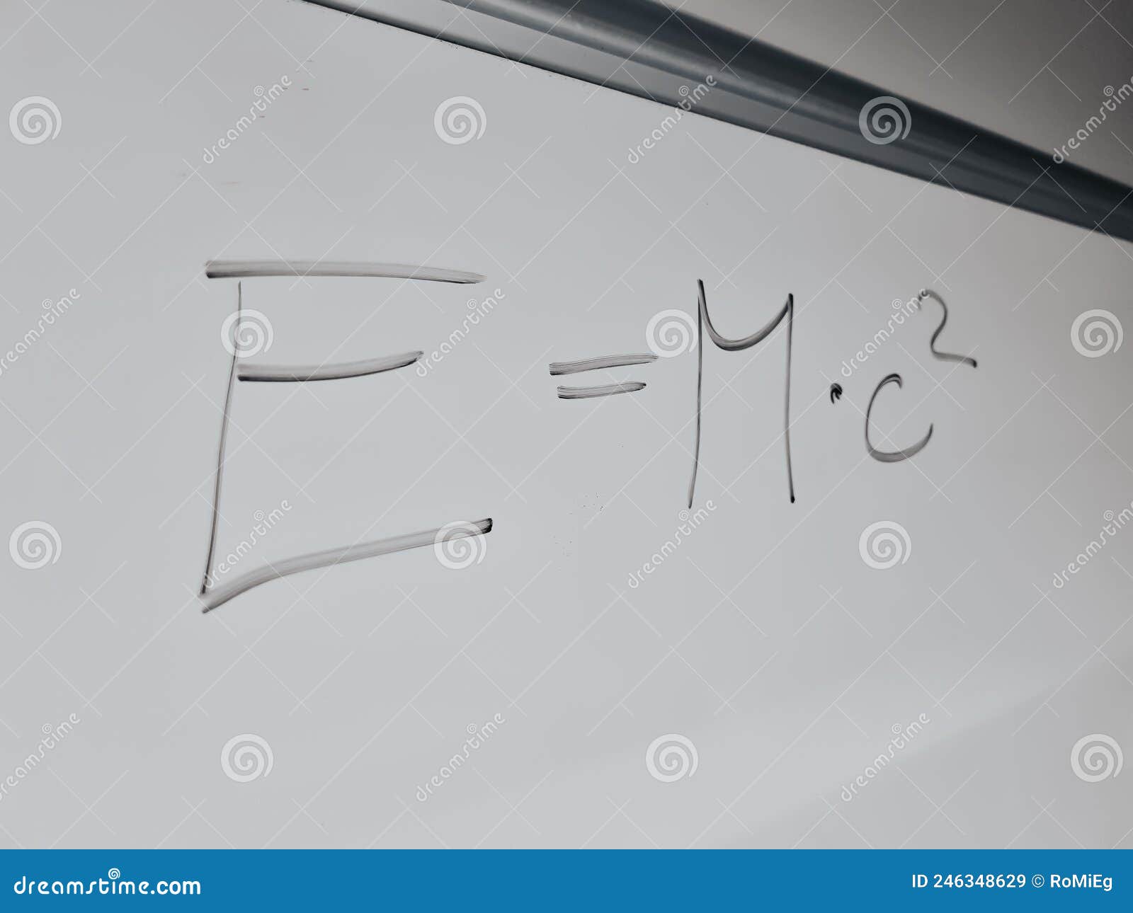 Mathematical Symbols of an Equation from a Mathematics Lecture on a ...