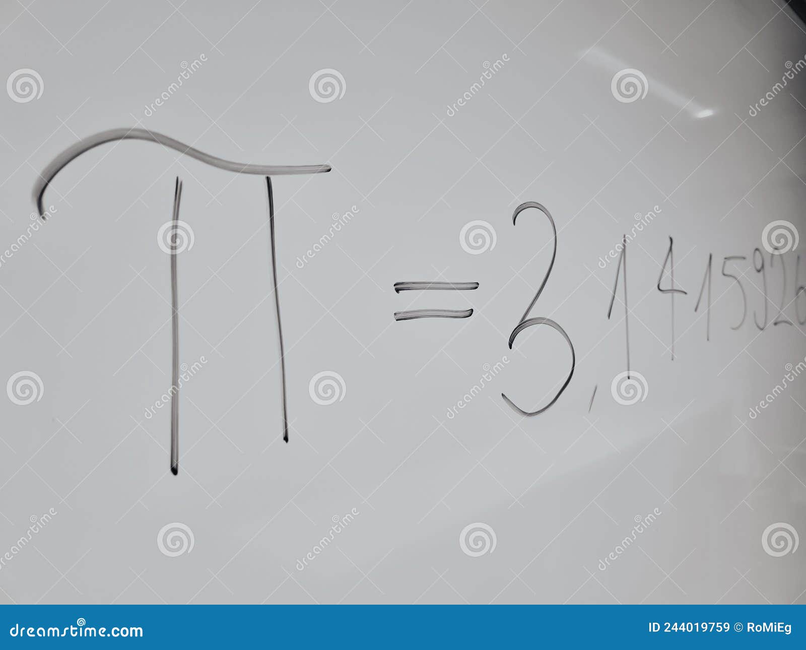 Mathematical Symbols of an Equation from a Mathematics Lecture on a ...