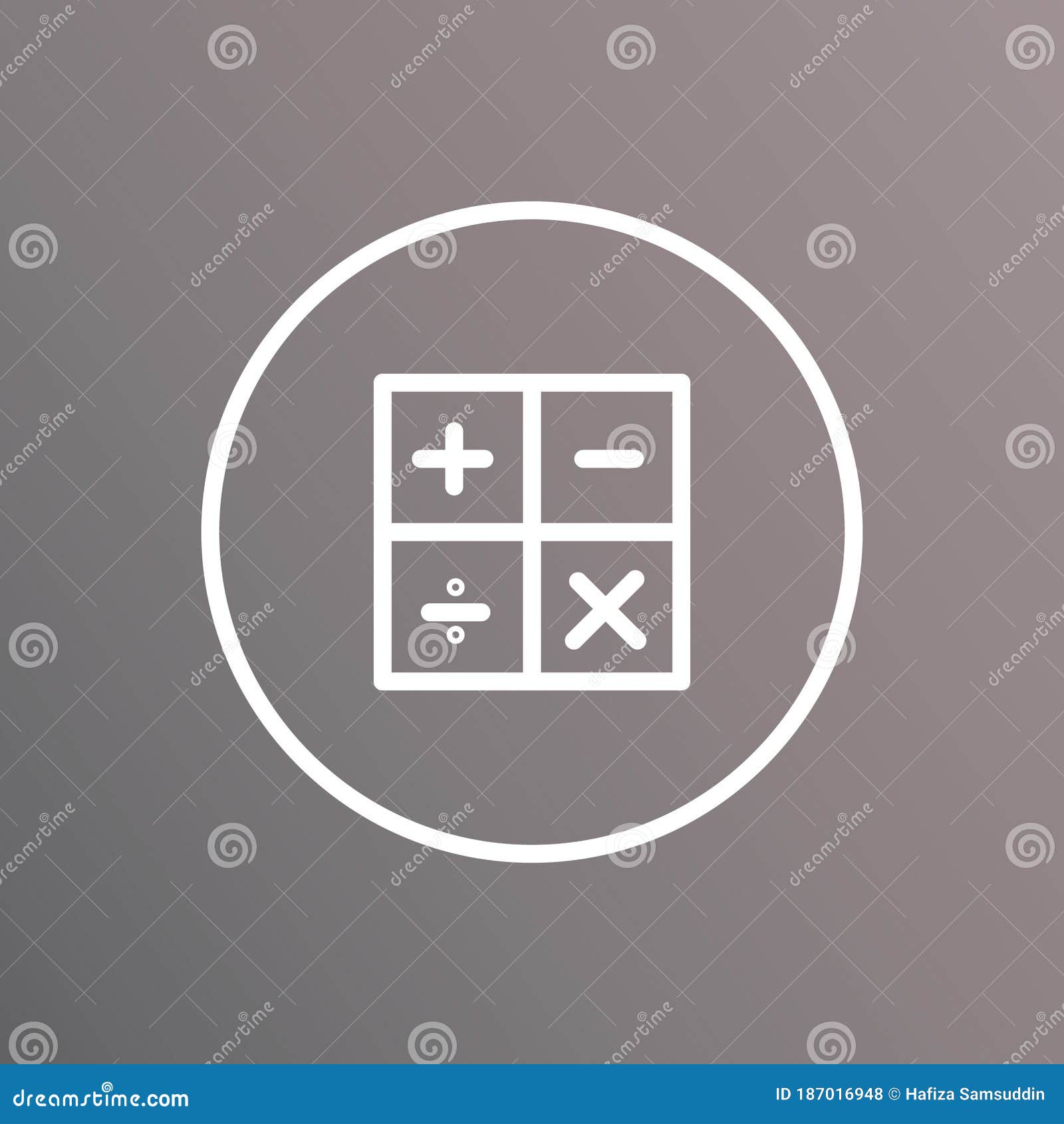 Mathematical Symbols. Vector Illustration Decorative Design Stock ...