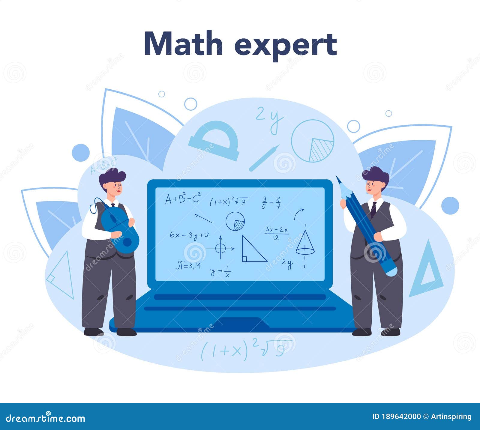 Mathematician Concept. Mathematician Seek and Use Scientific Pattern ...