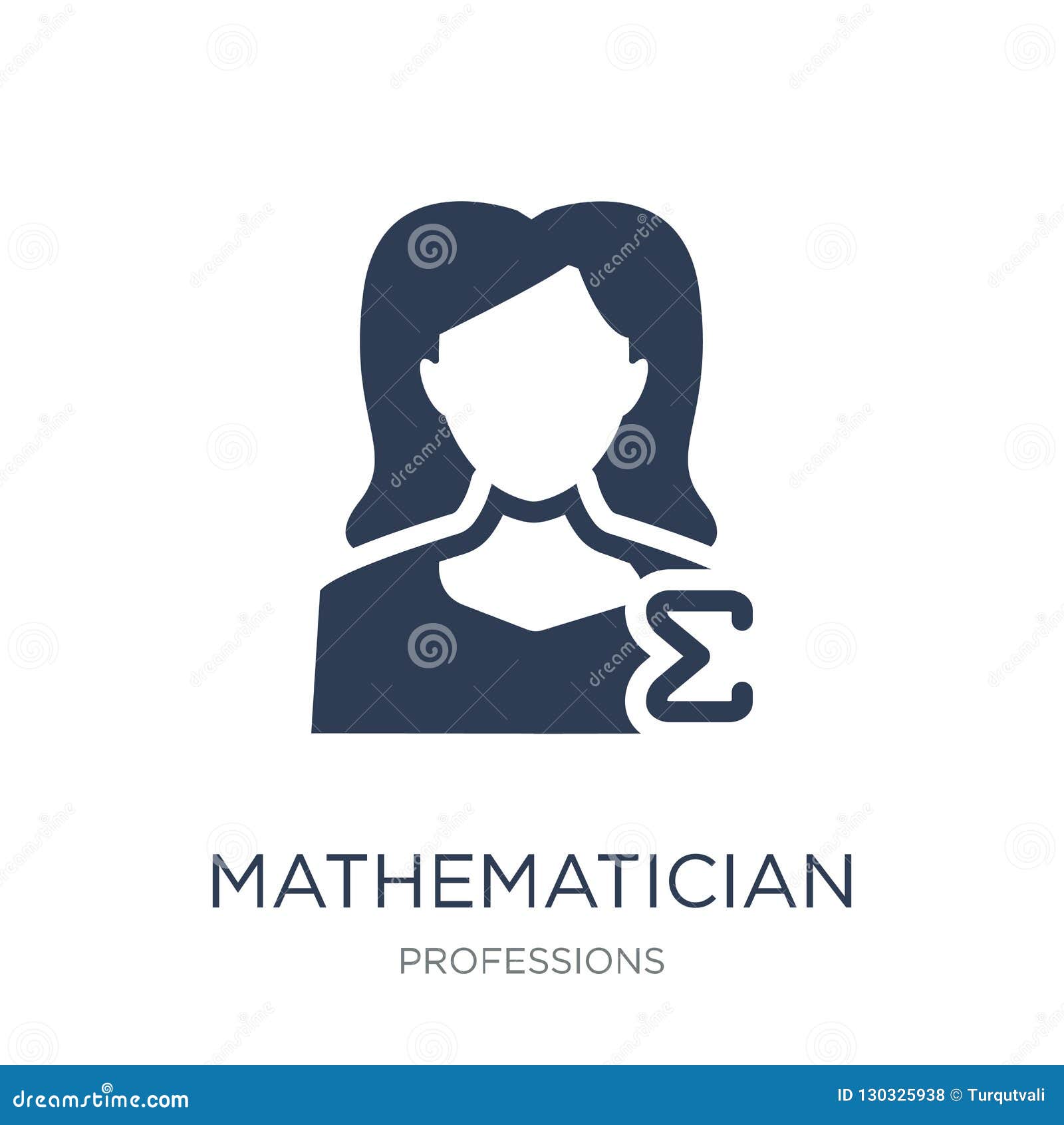 Mathematician Icon. Trendy Flat Vector Mathematician Icon on White ...