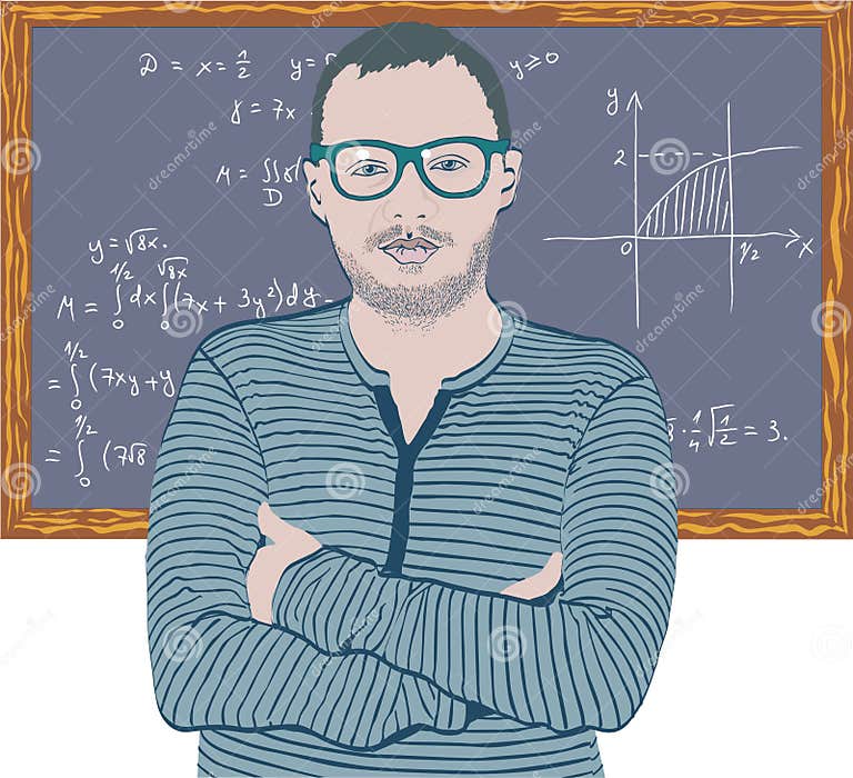 Mathematician stock image. Image of glasses, strip, teacher - 32558833