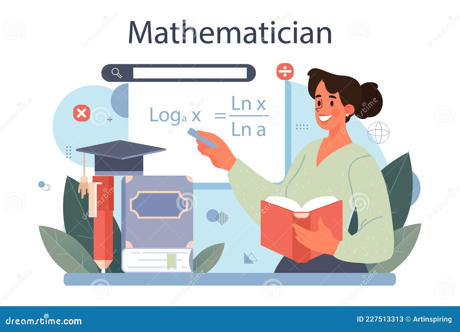 Mathematician Set. Mathematician Seek And Use Scientific Pattern ...