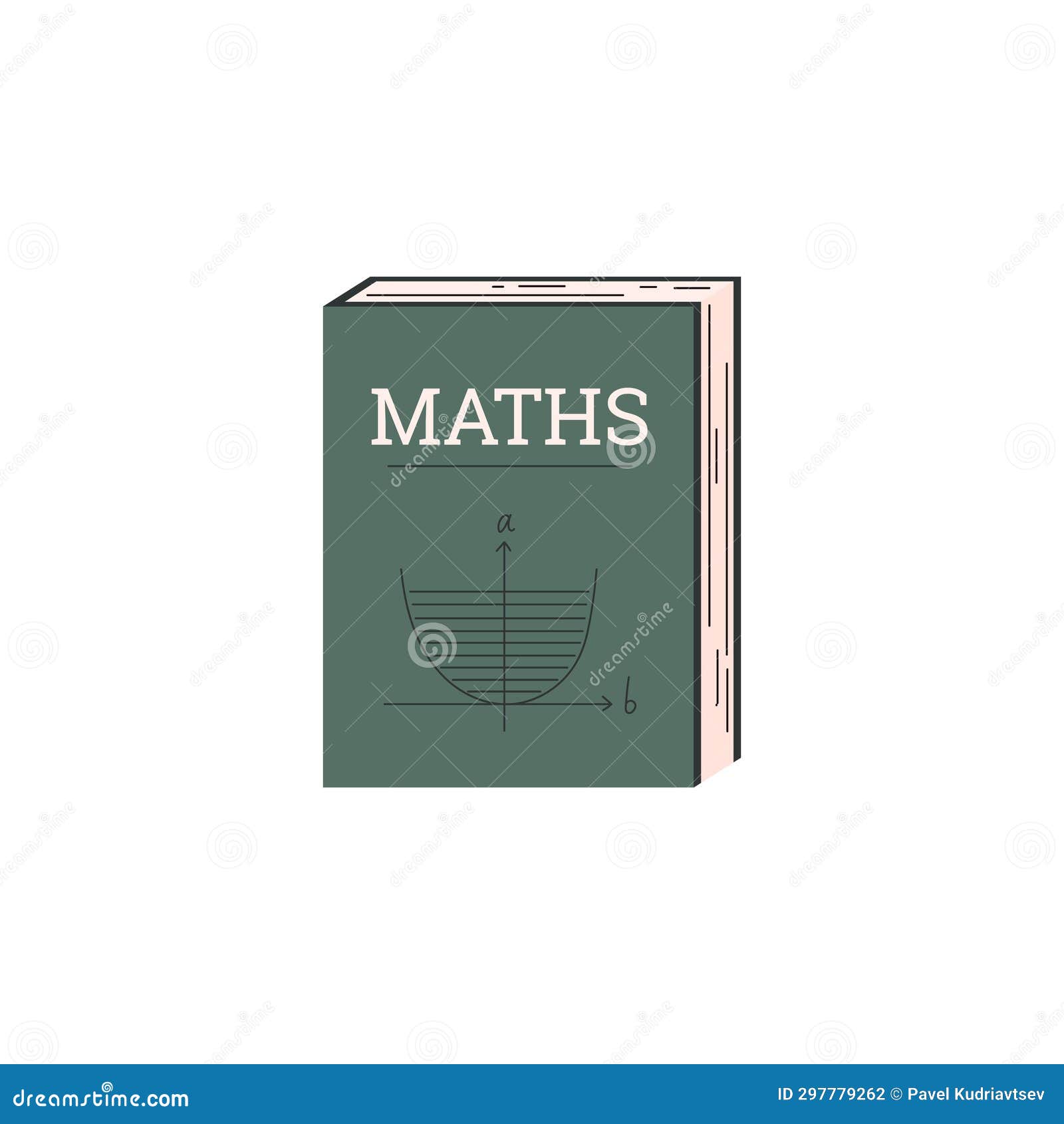 Mathematician Textbook Flat Style, Vector Illustration Stock ...