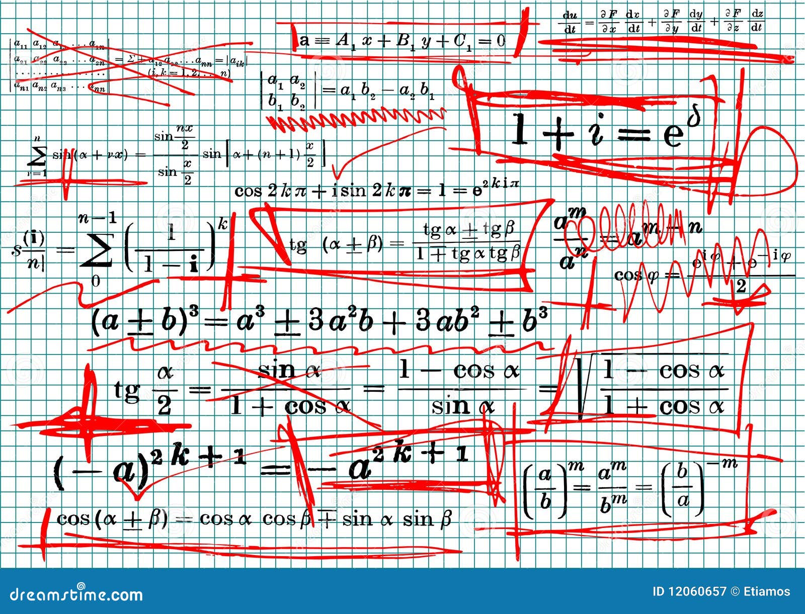 Mathematics stock vector. Illustration of math, figure - 12060657