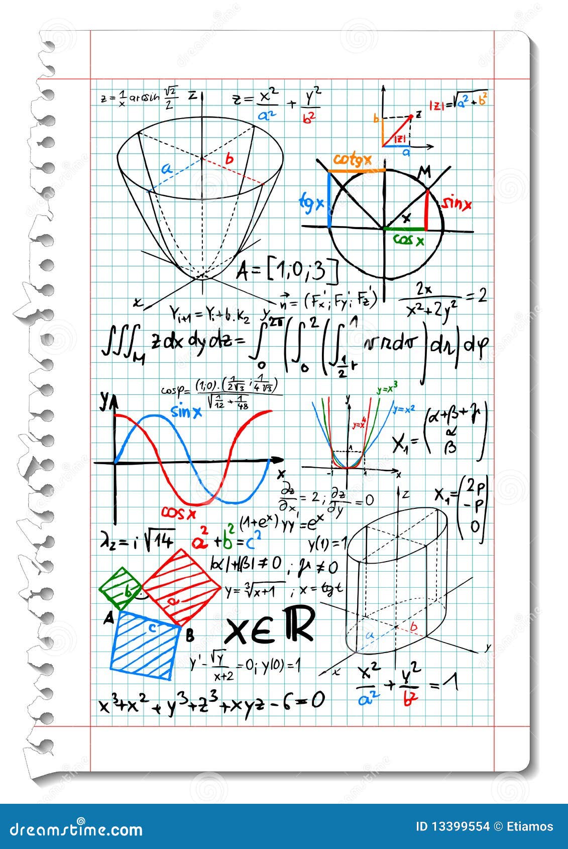 Mathematical Sketches Stock Illustrations – 61 Mathematical Sketches ...