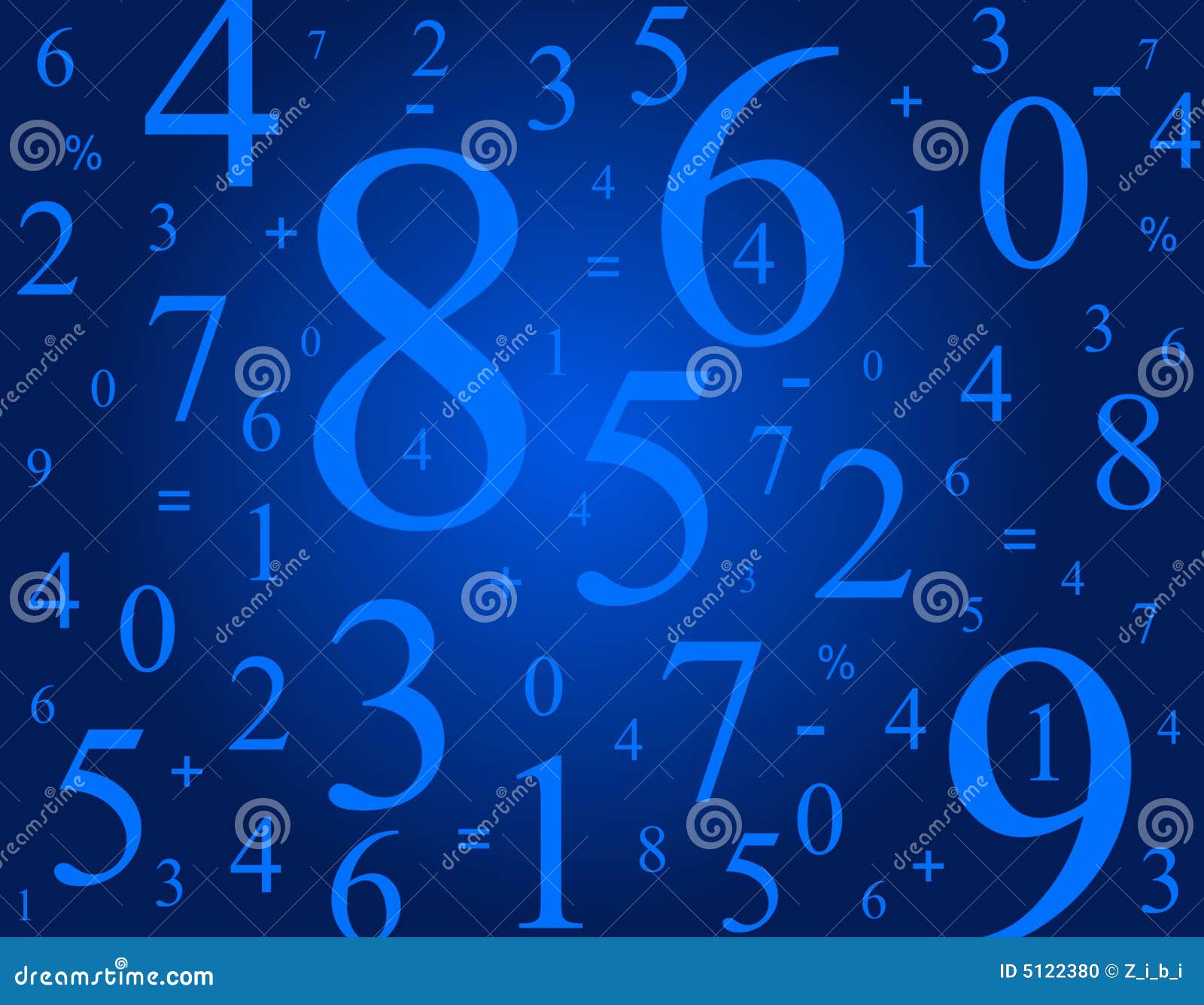 Blue Math Wallpaper