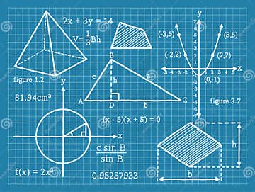 Mathematics, Algebra, Geometry, Trigonometry Stock Vector ...