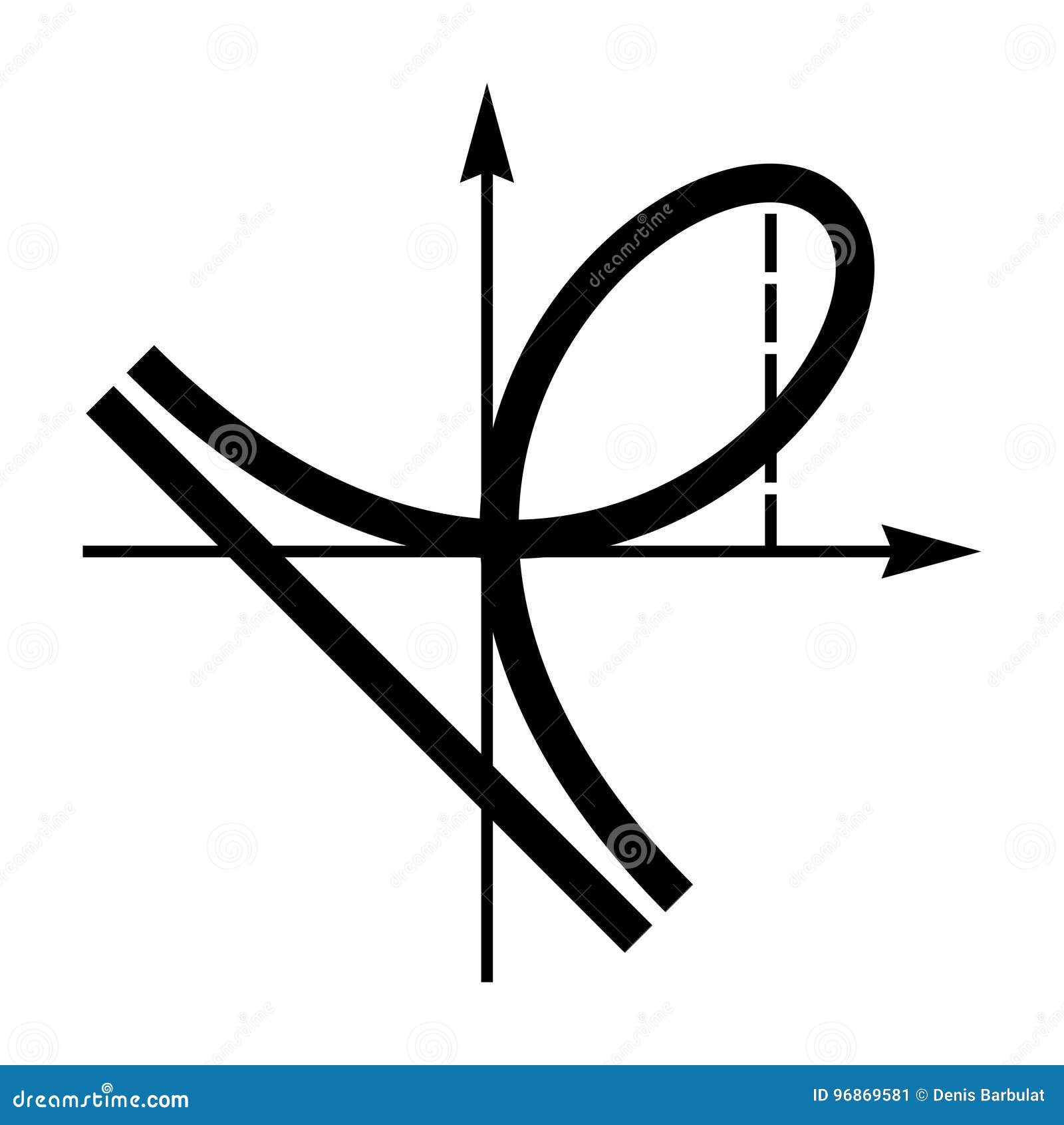 Mathematics stock vector. Illustration of axis, algebra - 96869581