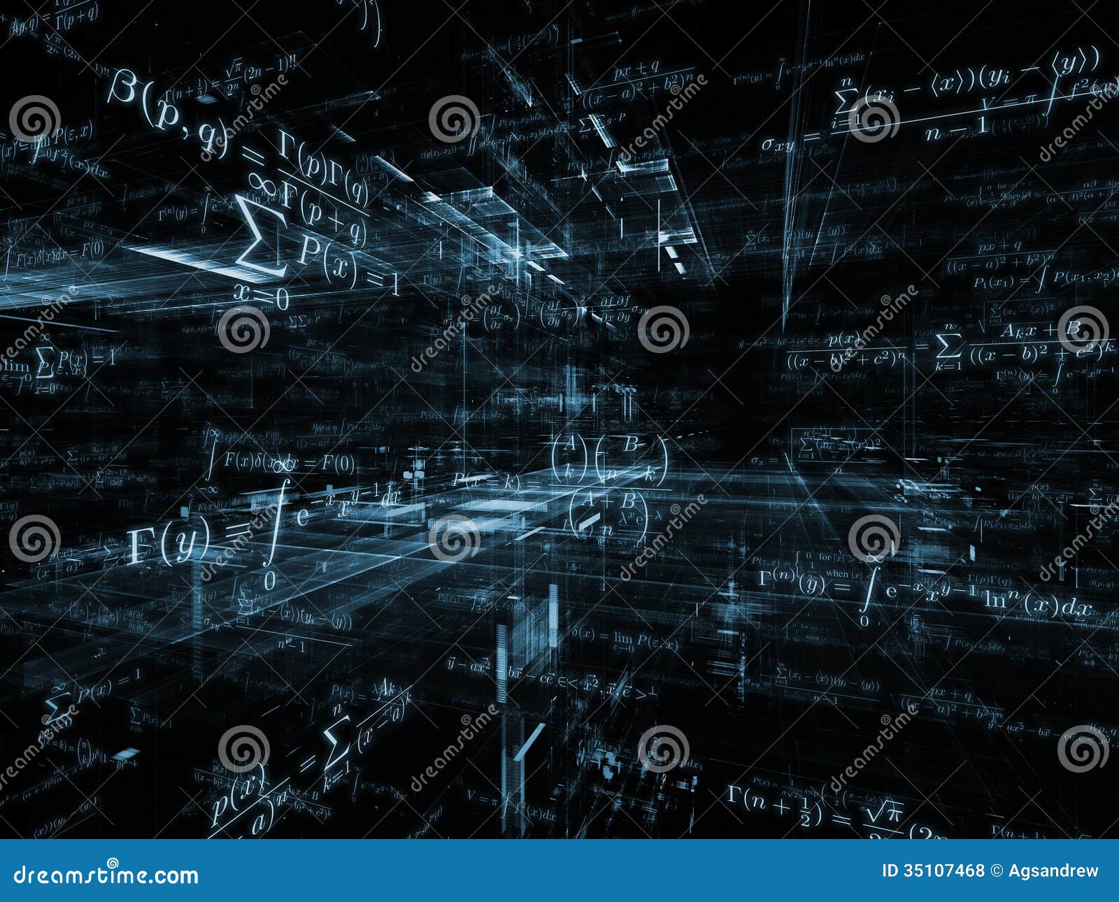 Mathematics Backdrop stock illustration. Illustration of grid - 35107468