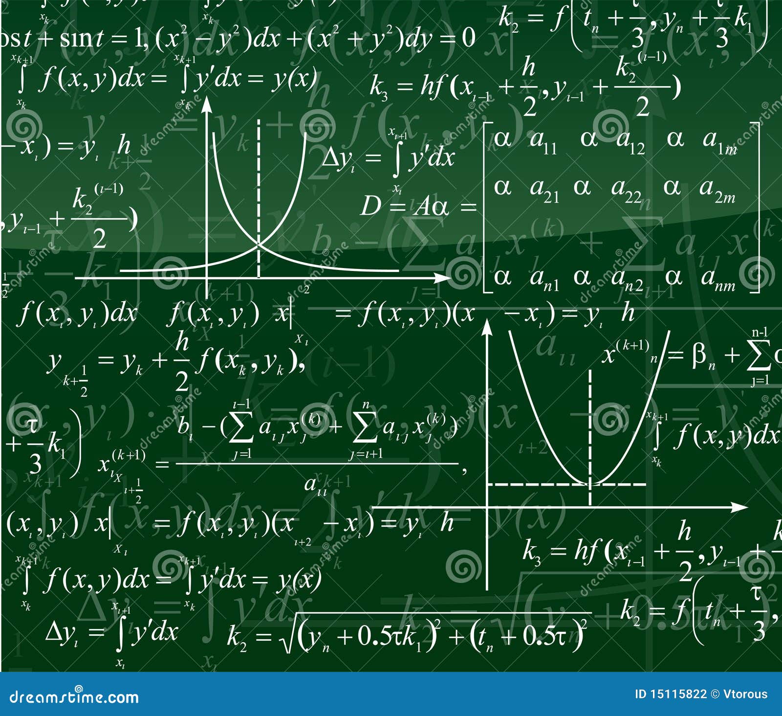 Mathematics background stock vector. Illustration of cube - 15115822