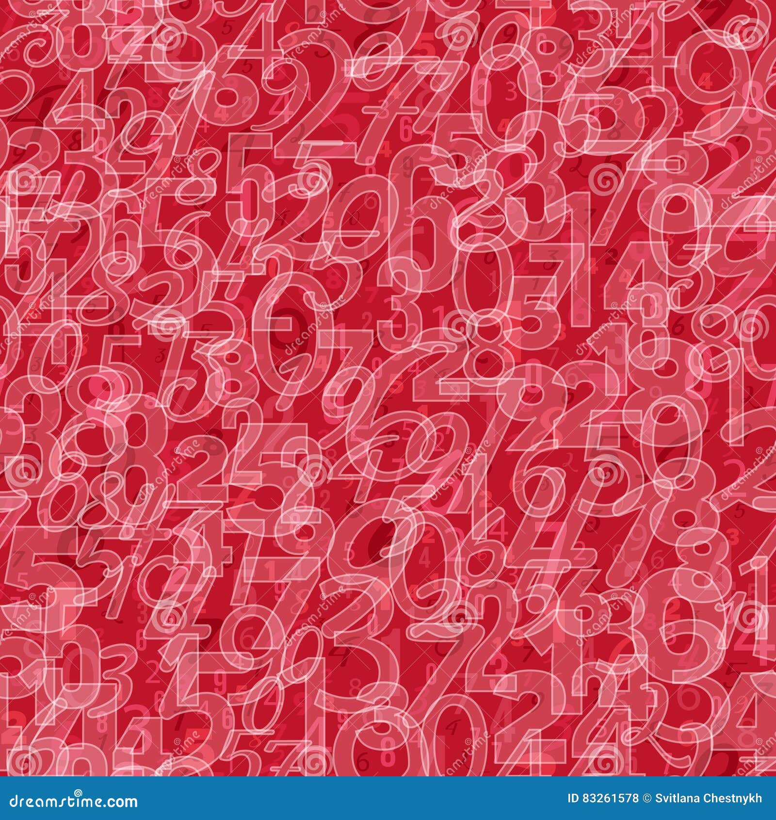 Mathematics Background - Different Numbers Pattern Stock Vector ...