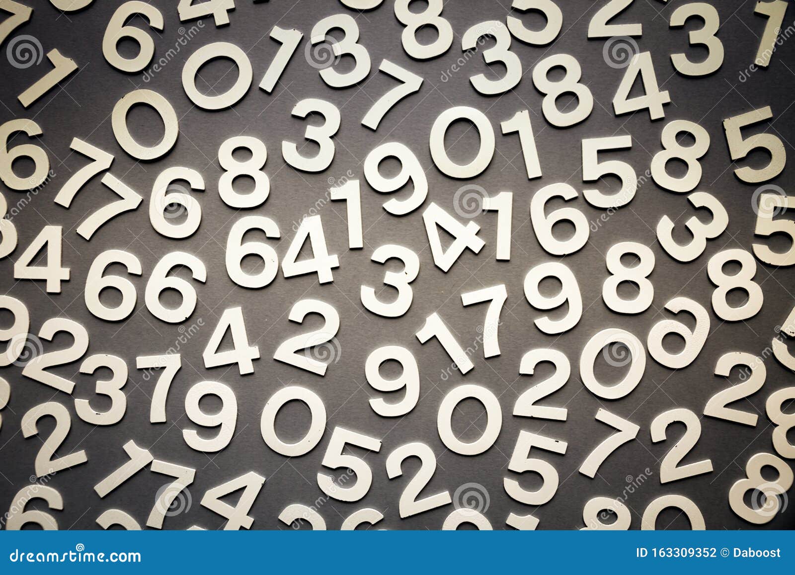 Mathematics Background Made with Solid Numbers Stock Photo - Image of ...
