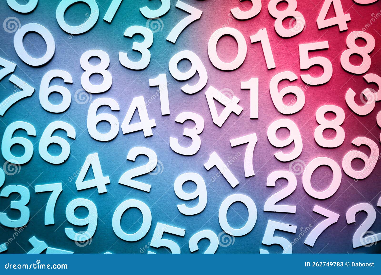 Mathematics Background Made with Solid Numbers Stock Image - Image of ...