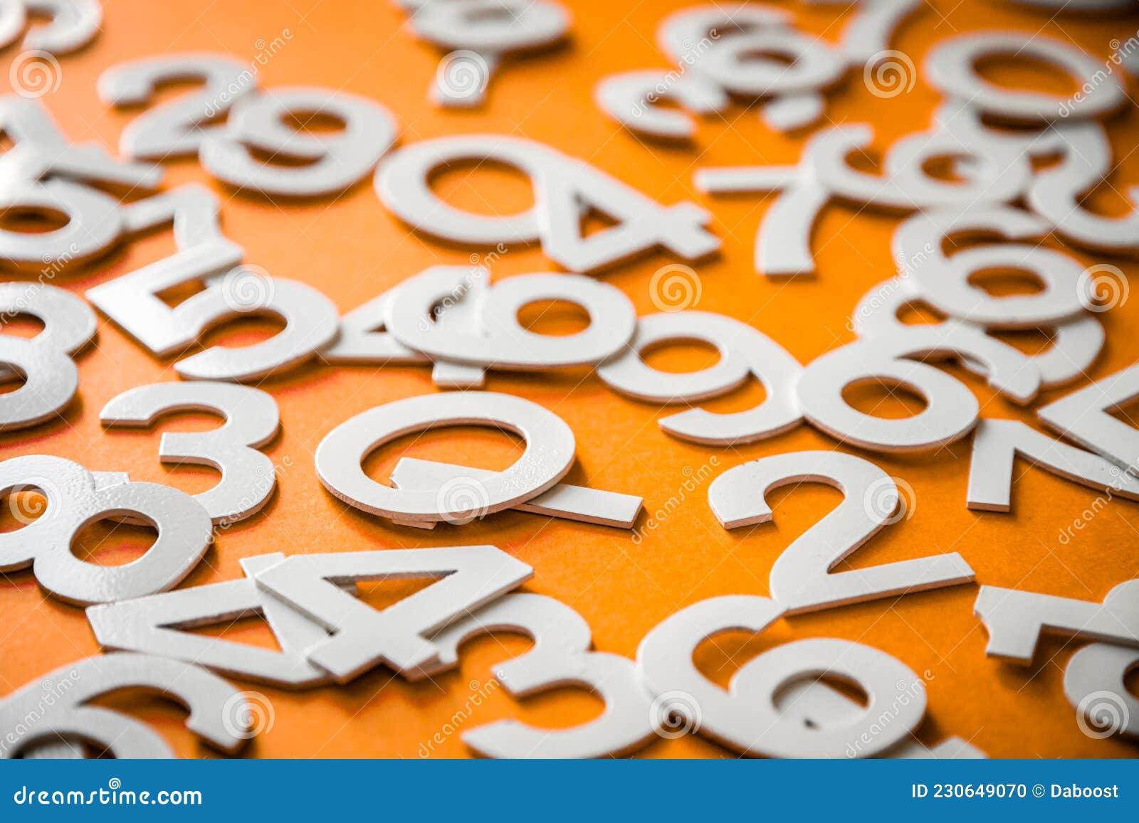 Mathematics Background Made with Solid Numbers Stock Photo - Image of ...