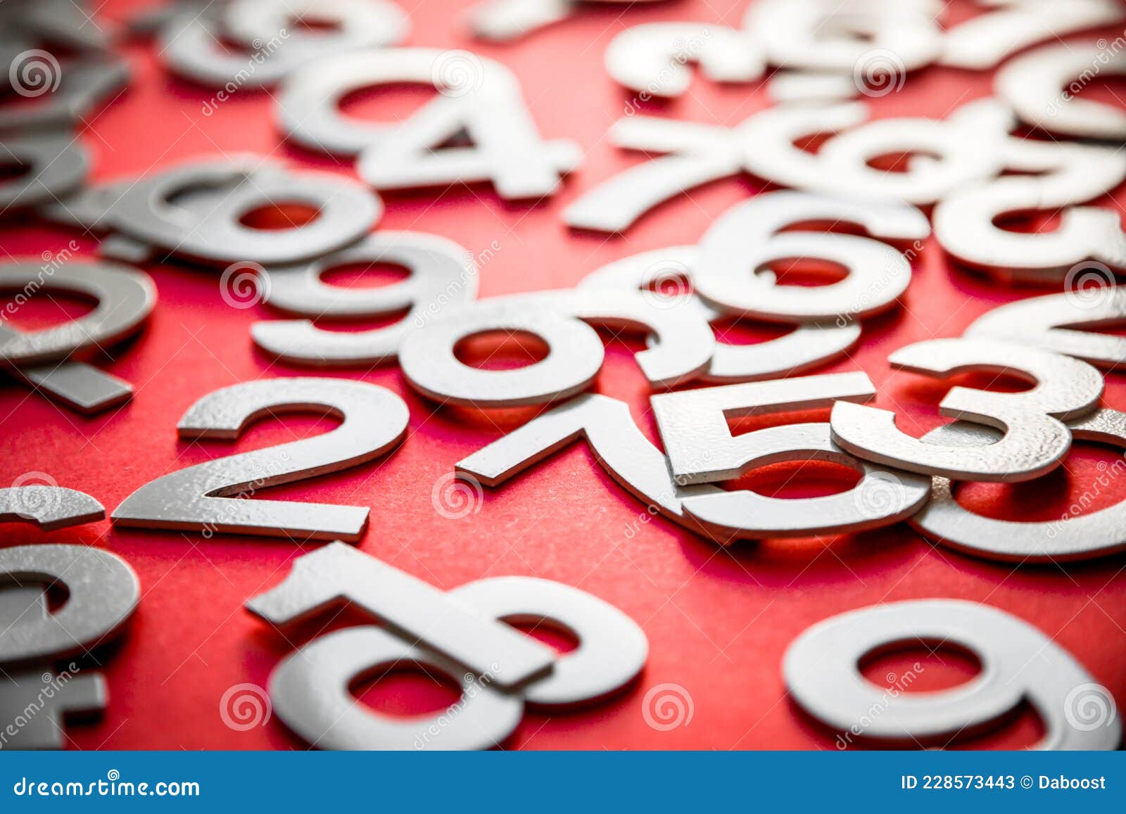 Mathematics Background Made with Solid Numbers Stock Image - Image of ...