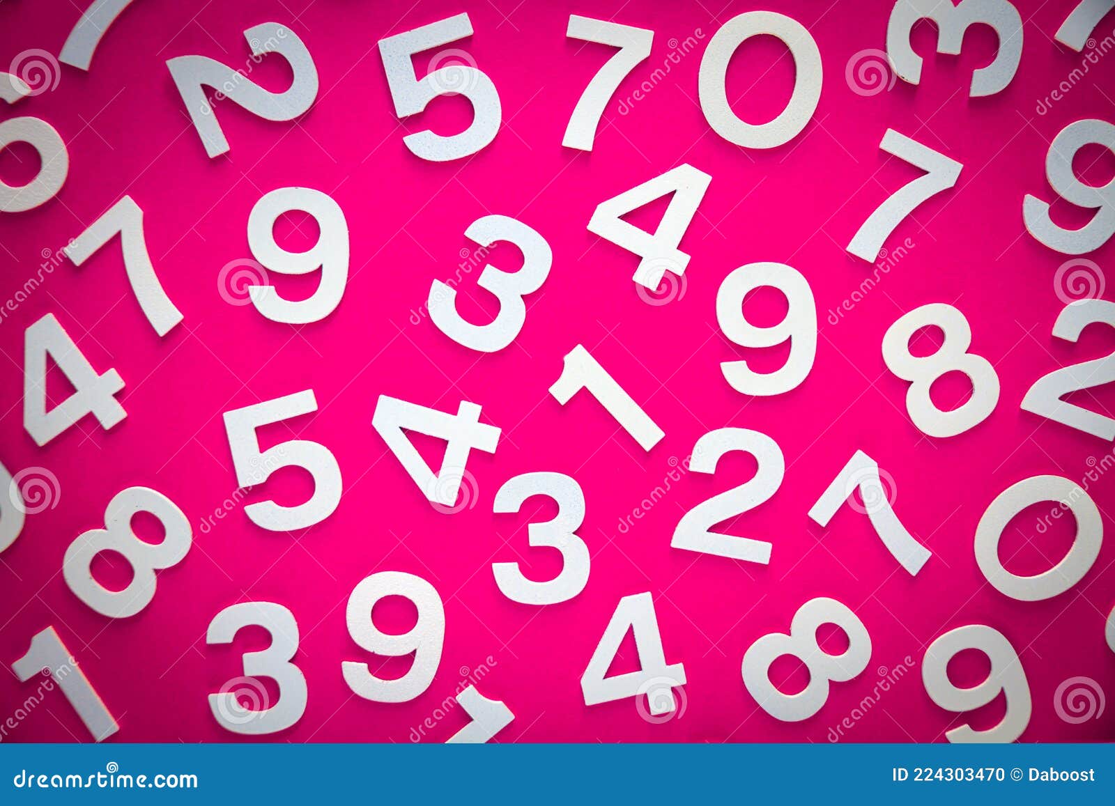 Mathematics Background Made with Solid Numbers Stock Illustration ...