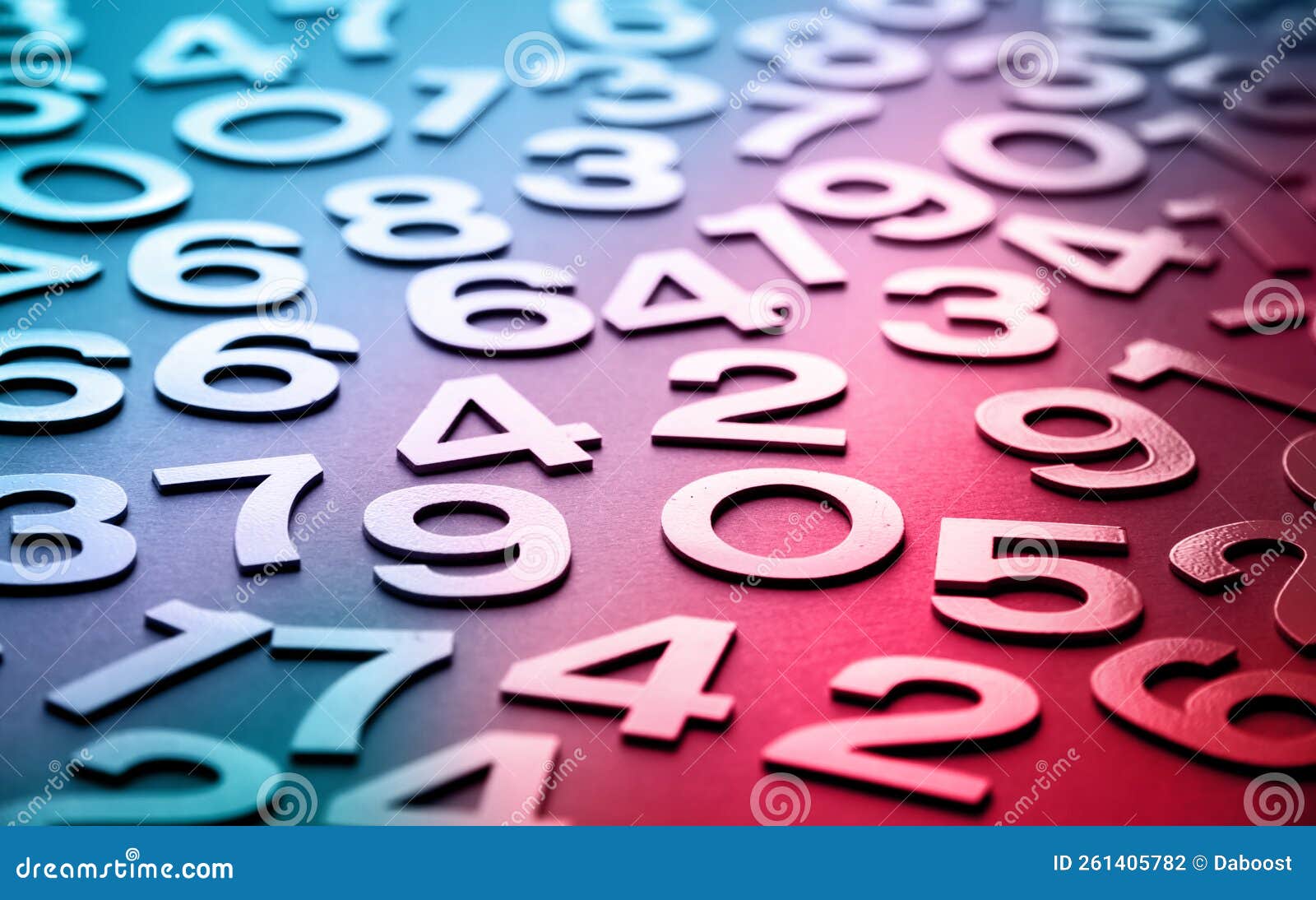 Mathematics Background Made with Solid Numbers Stock Photo - Image of ...